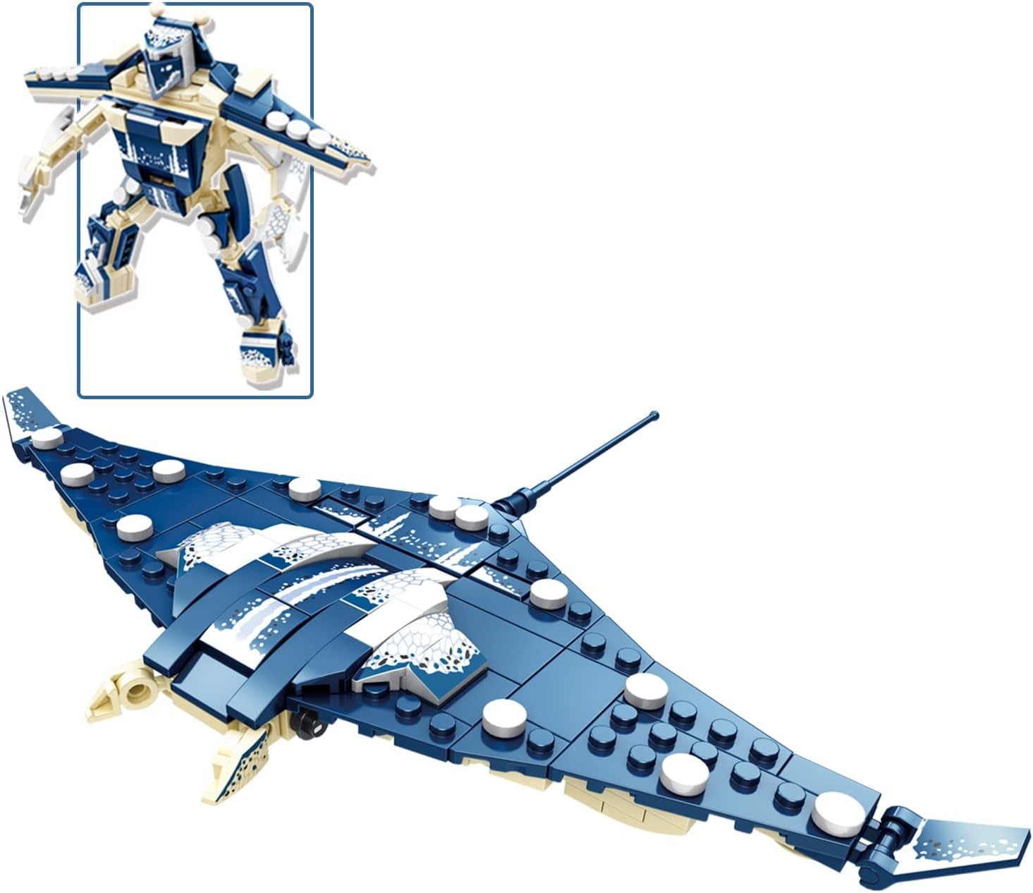 Ocean Animal Building Blocks 2 in 1 Deep Sea Creatures Building Toy ...