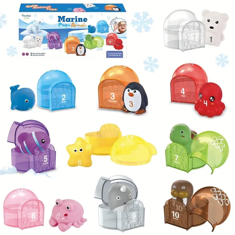 Ocean Animal Finger Puppet - Sea Animal Finger Puppets Gift Set for ...