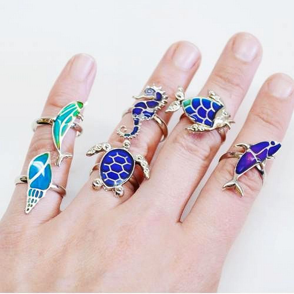 Ocean Animals Mood Ring (Style is Random) - Walmart.com