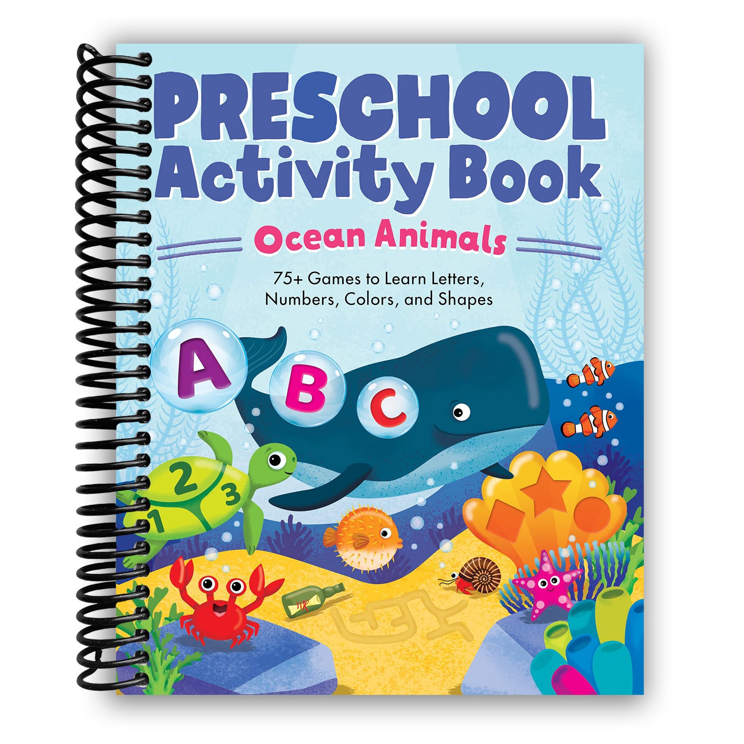 Ocean Animals Preschool Activity Book (Spiral Bound) - Walmart.com