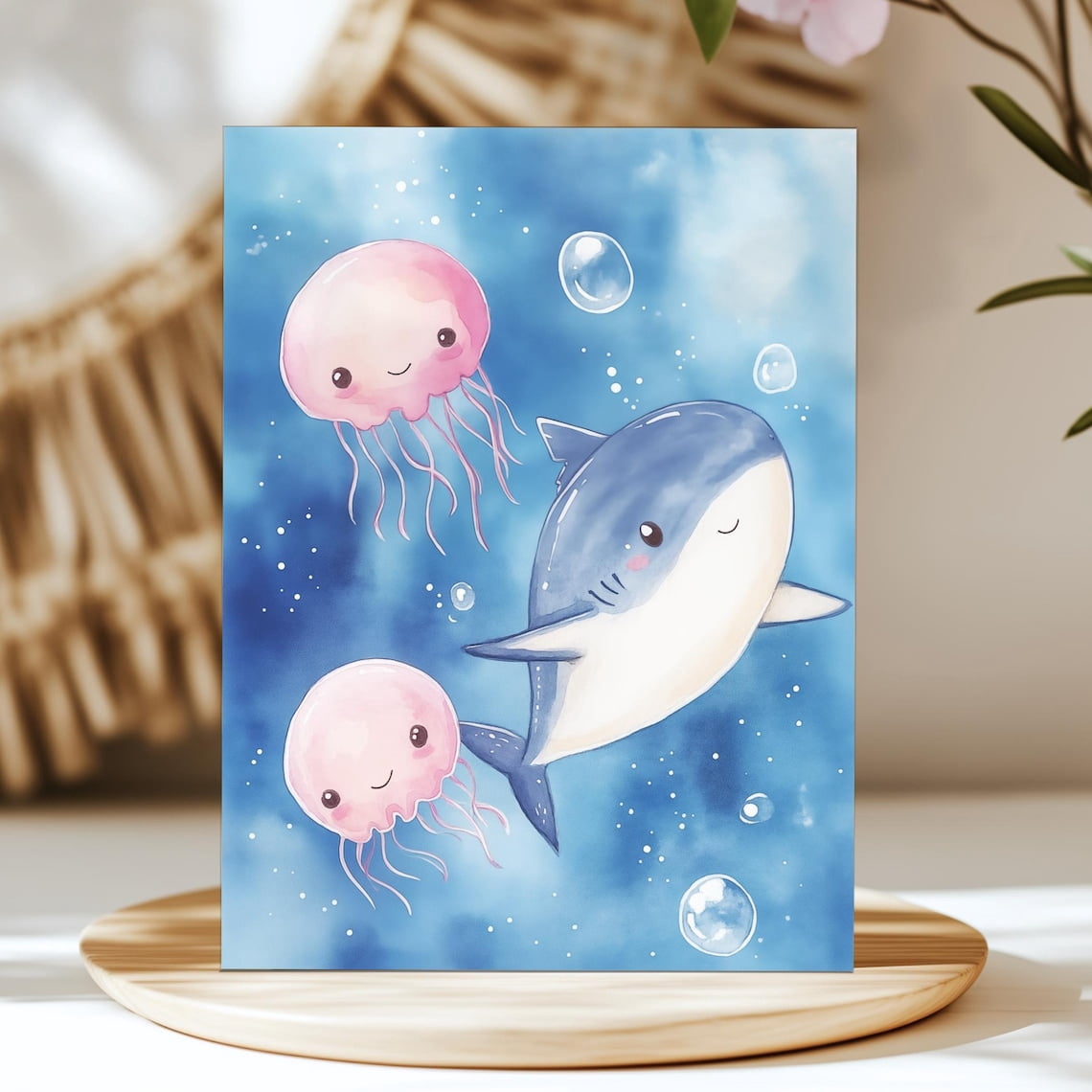 Ocean Animals Print, Nautical Nursery Art, Nursery Decor, Sea Life ...