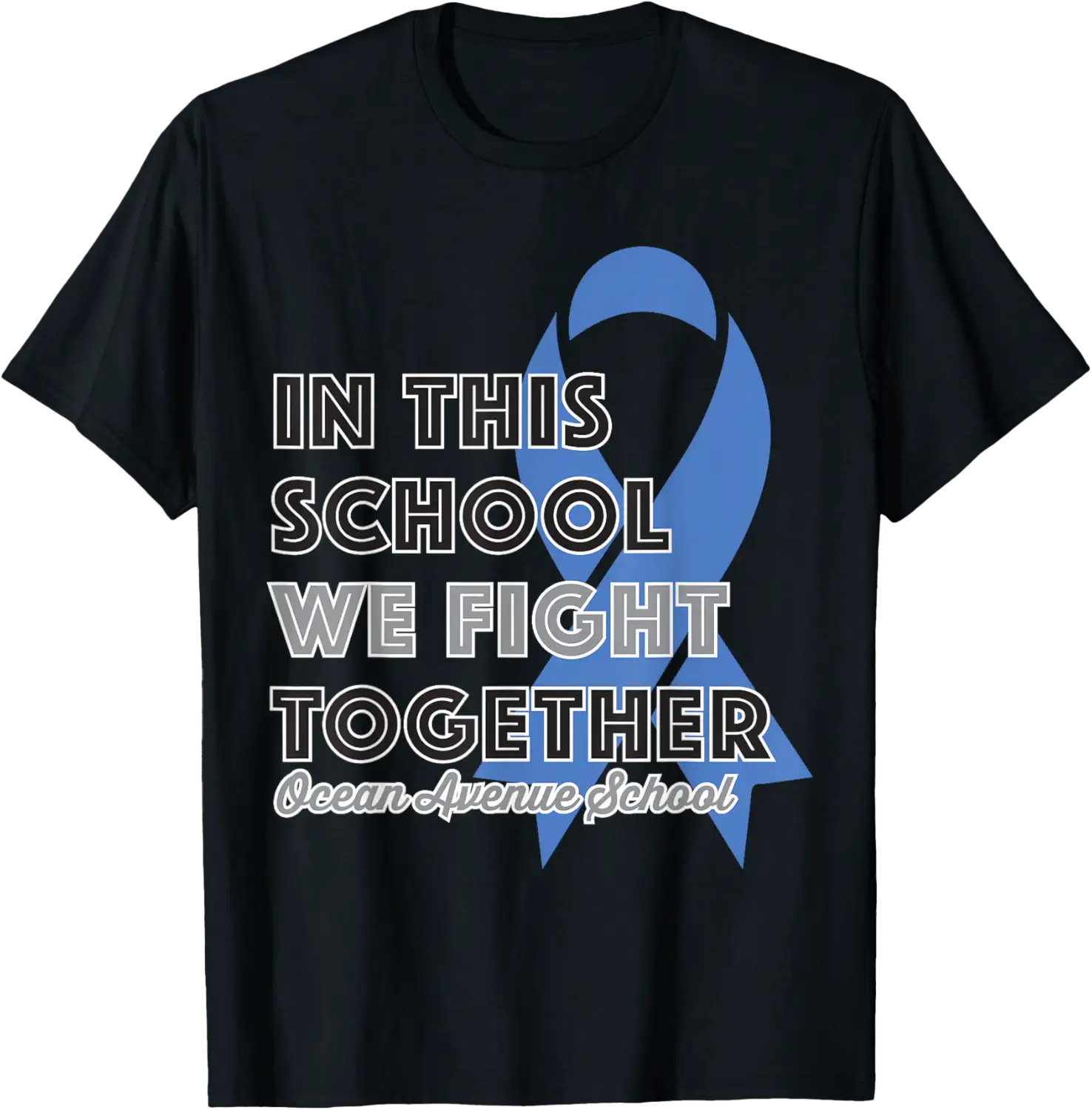Ocean Ave Fights Cancer Big Ribbon T-Shirt - Walmart.com