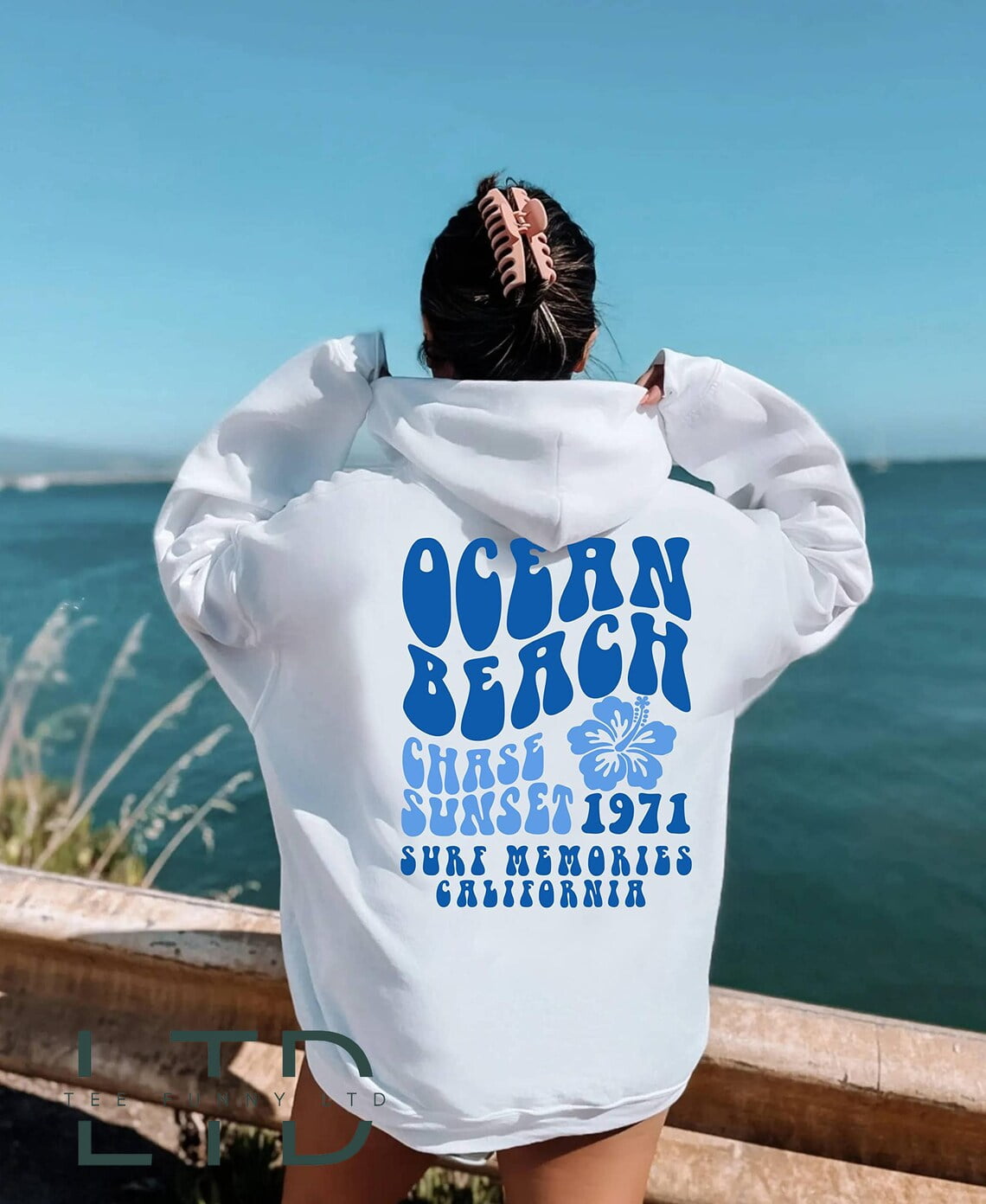Ocean Beach Chase Sunset Hoodie Siesta Beach Hoodie Ocean Beach