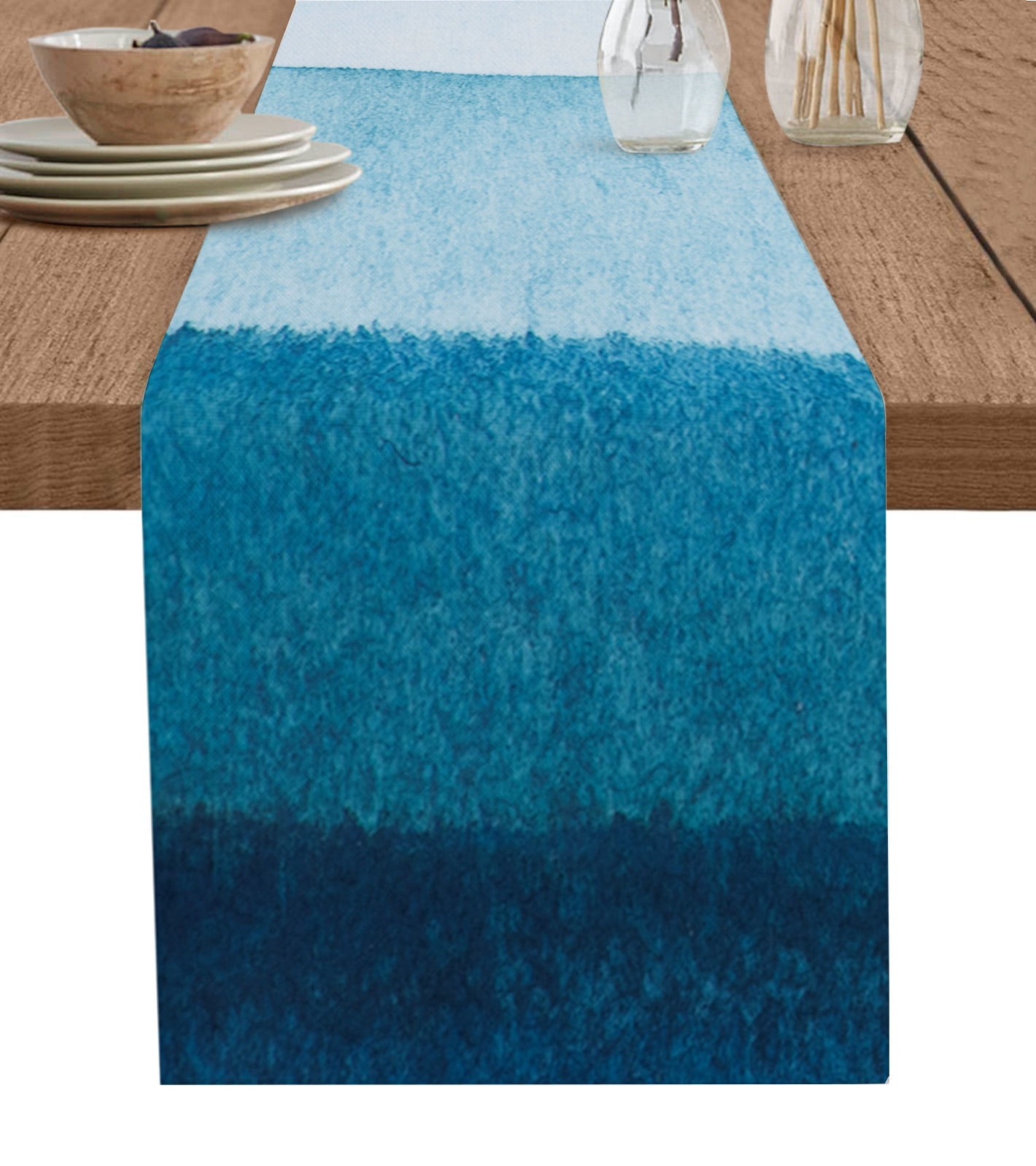 Ocean Beach Gradient Table Runner ration Home r Dinner Table ration ...