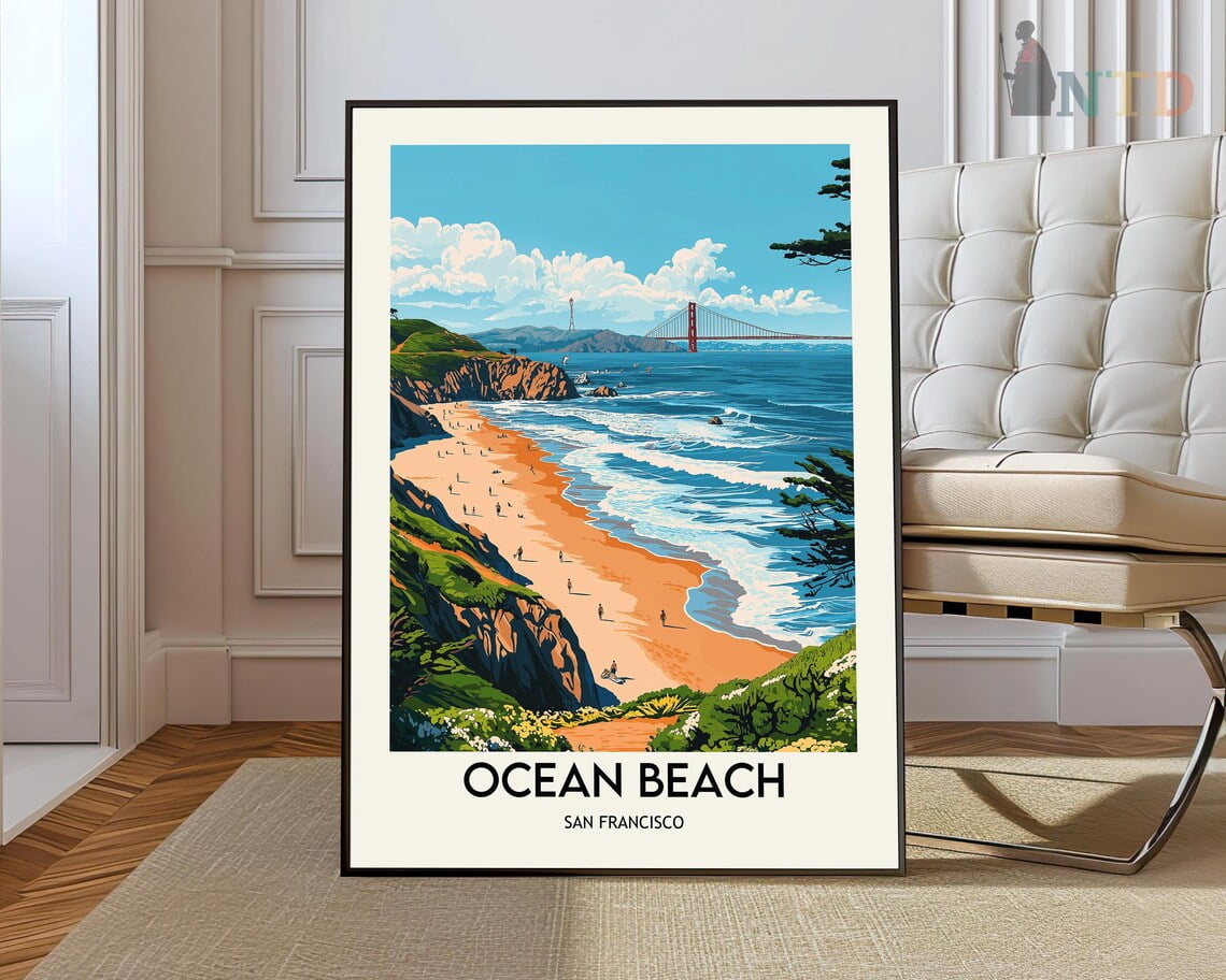 Ocean Beach Poster, Ocean Beach Print, Ocean Beach Photo, Ocean Beach ...