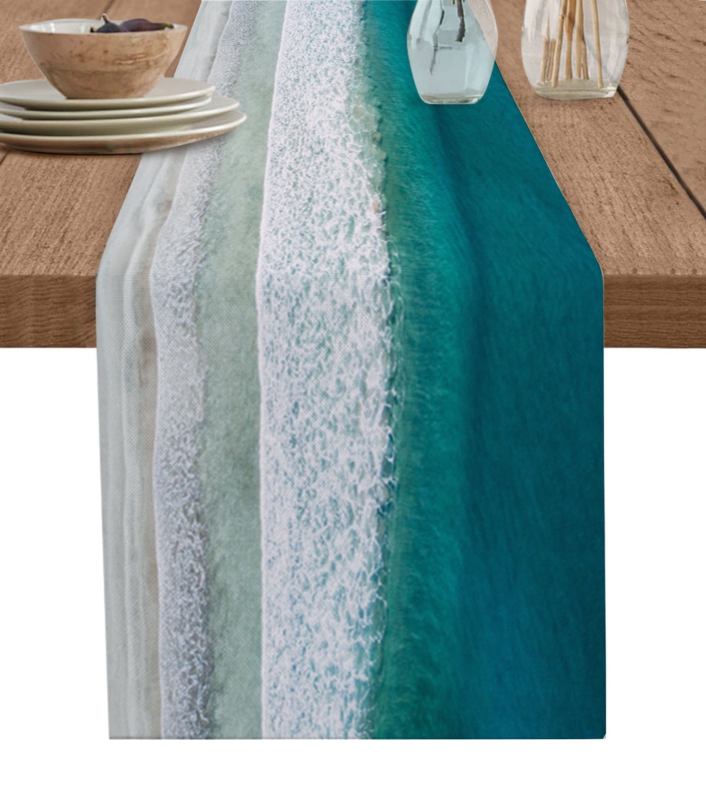Ocean Beach Star Shell Table Runner Wedding ration Home Dinner Table r ...