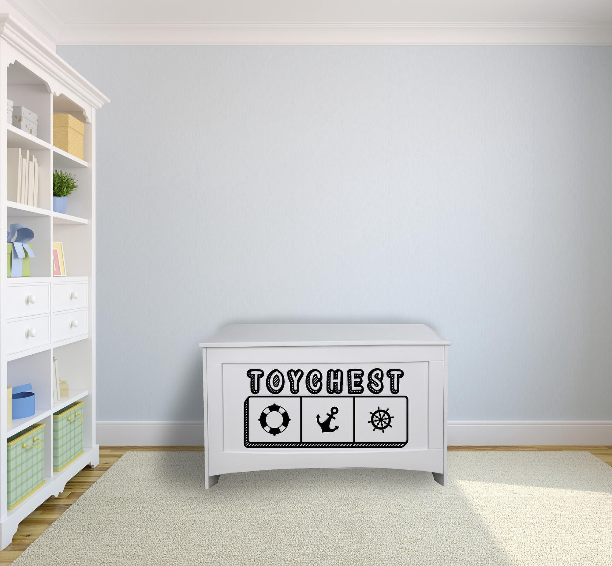 Ocean Beach Toy Chest Toy Box Toys Label Sticker Art Decal for Kids ...
