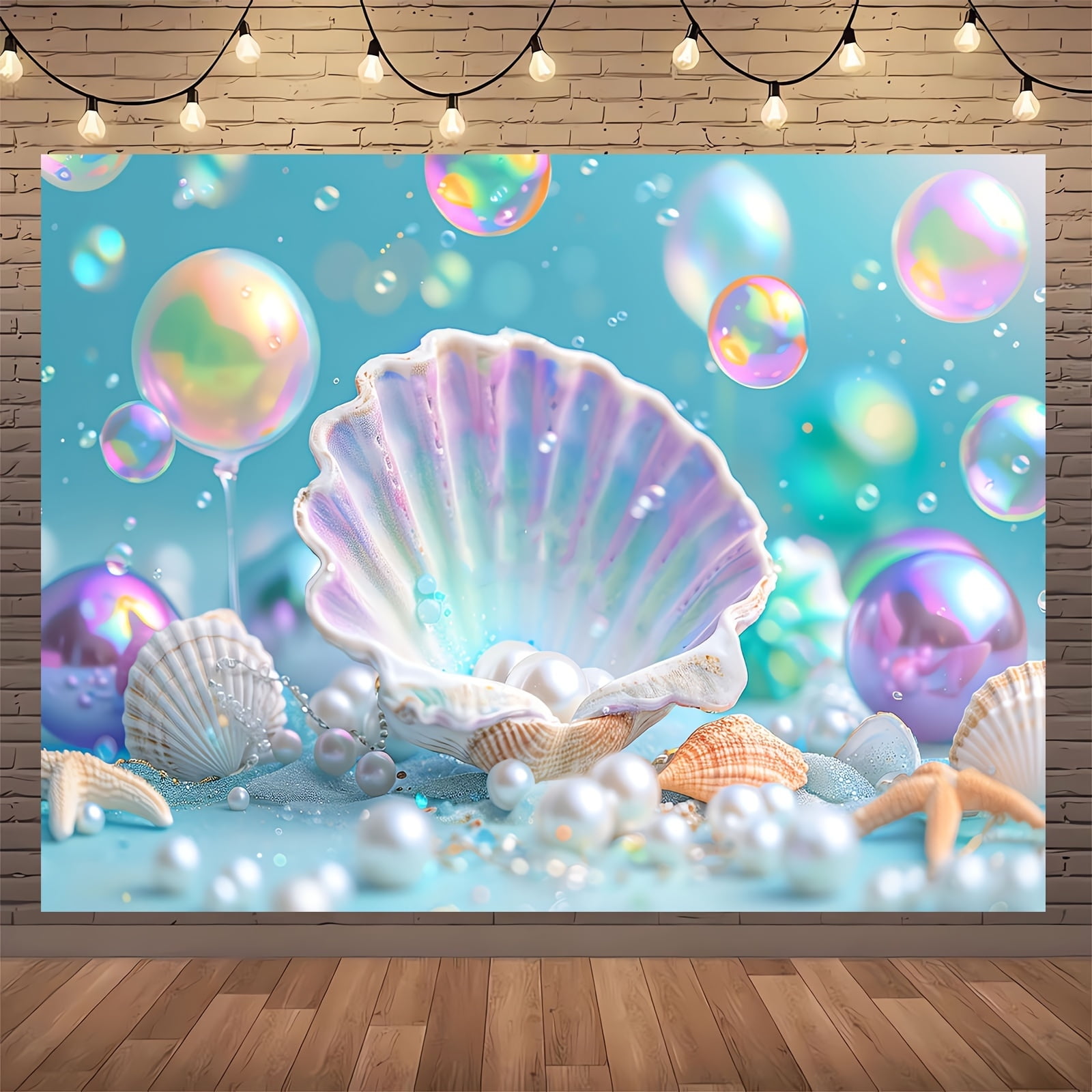Ocean Birthday Backdrop Summer Underwater Sea Happy Birthday Banner ...