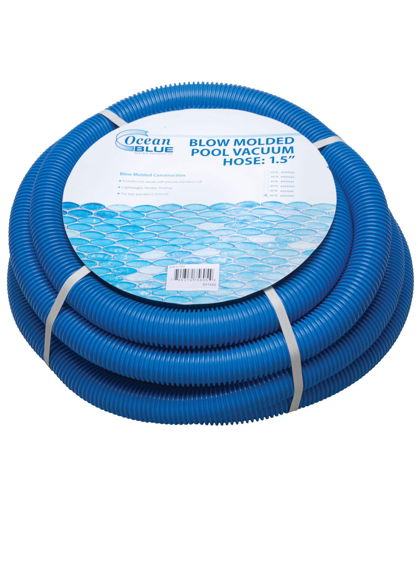 Ocean Blue 511545 Vacuum Hose 1.5" x 45' Spiral Wound w/ Swivel ...