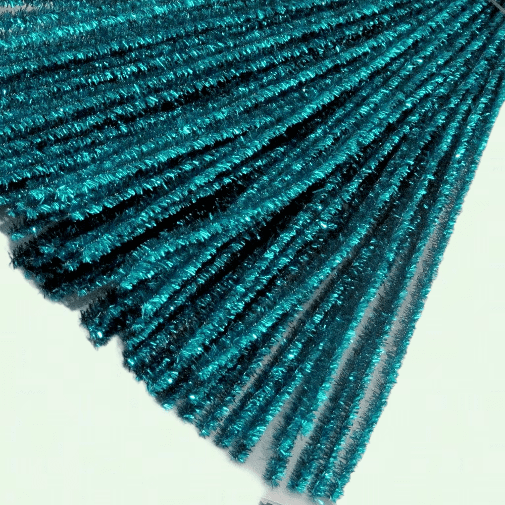 Ocean Blue Chenille Sparkly Easanna, 12-in (30-cm), 50-pc - Walmart.com