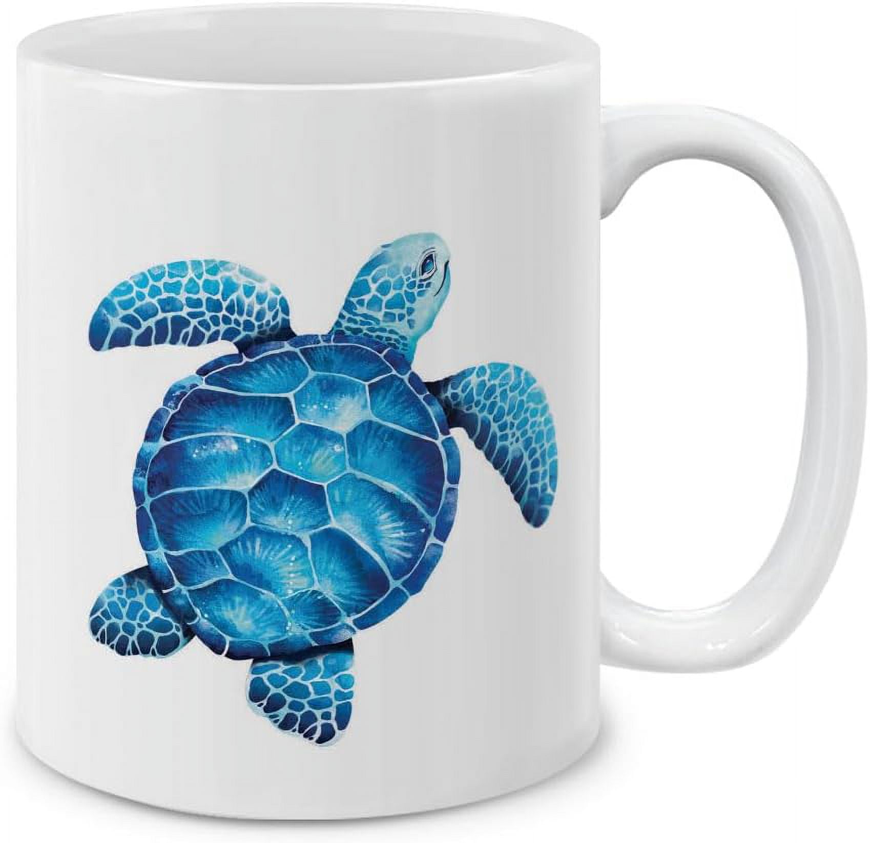 Ocean Blue Sea Turtle Ceramic Coffee Mug Tea Cup, 11 OZ - Walmart.com