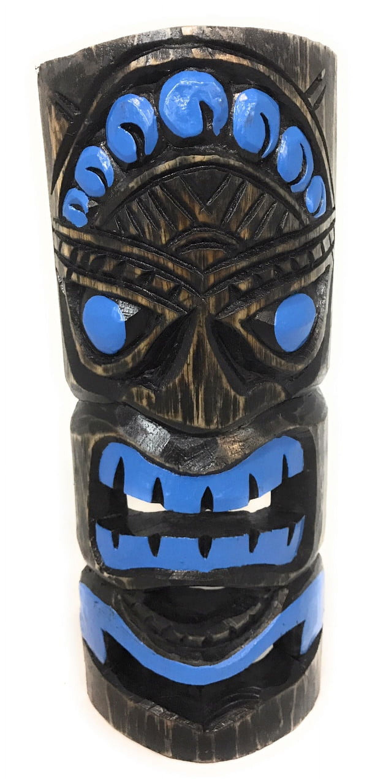 Ocean Blue Tiki Mask 12" - Carved/Painted | #dpt541230 - Walmart.com