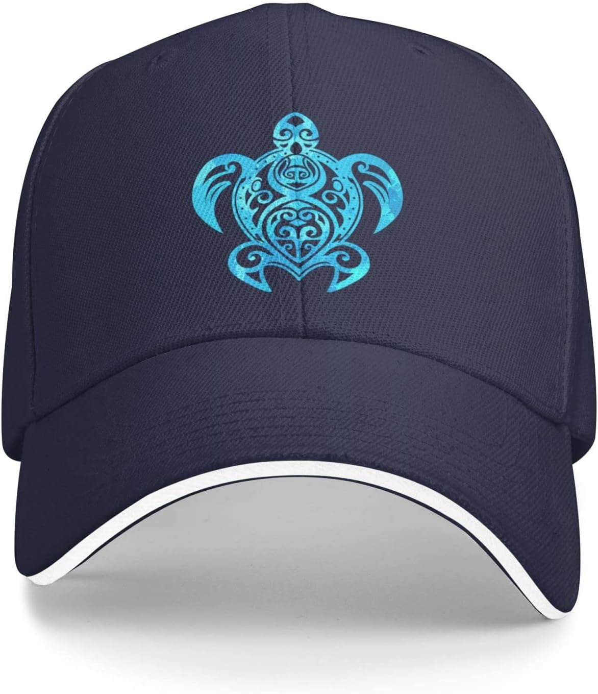 Ocean Blue Tribal Hawaiian Sea Turtle Baseball Cap Women Cowboy Hat ...