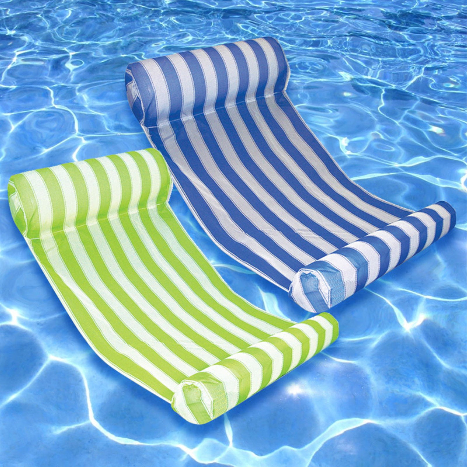 Ocean Blue Vinyl Key West Water Hammock Pool Rafts, Multicolor ...