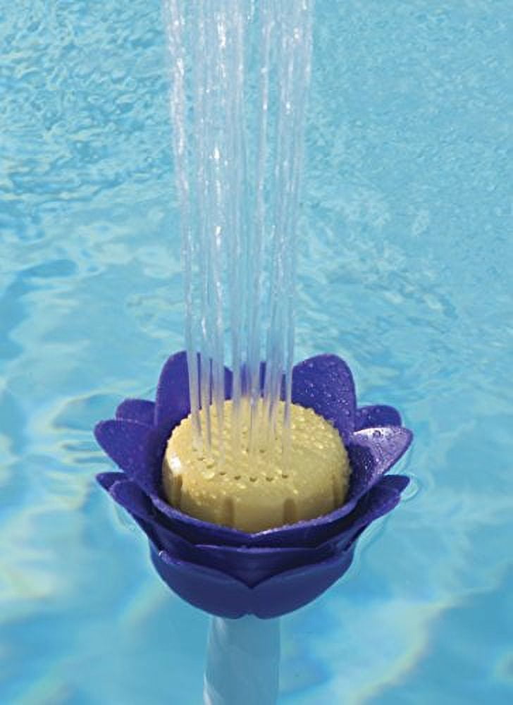 Ocean Blue Water Products Flower Wall Mounted Swimming Pool Fountain ...