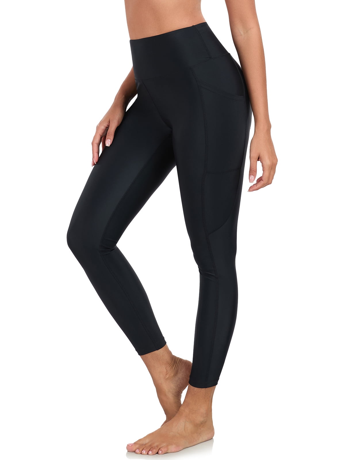 Ocean Blues Women's High Waisted Swim Pants with Pockets Long Swim ...