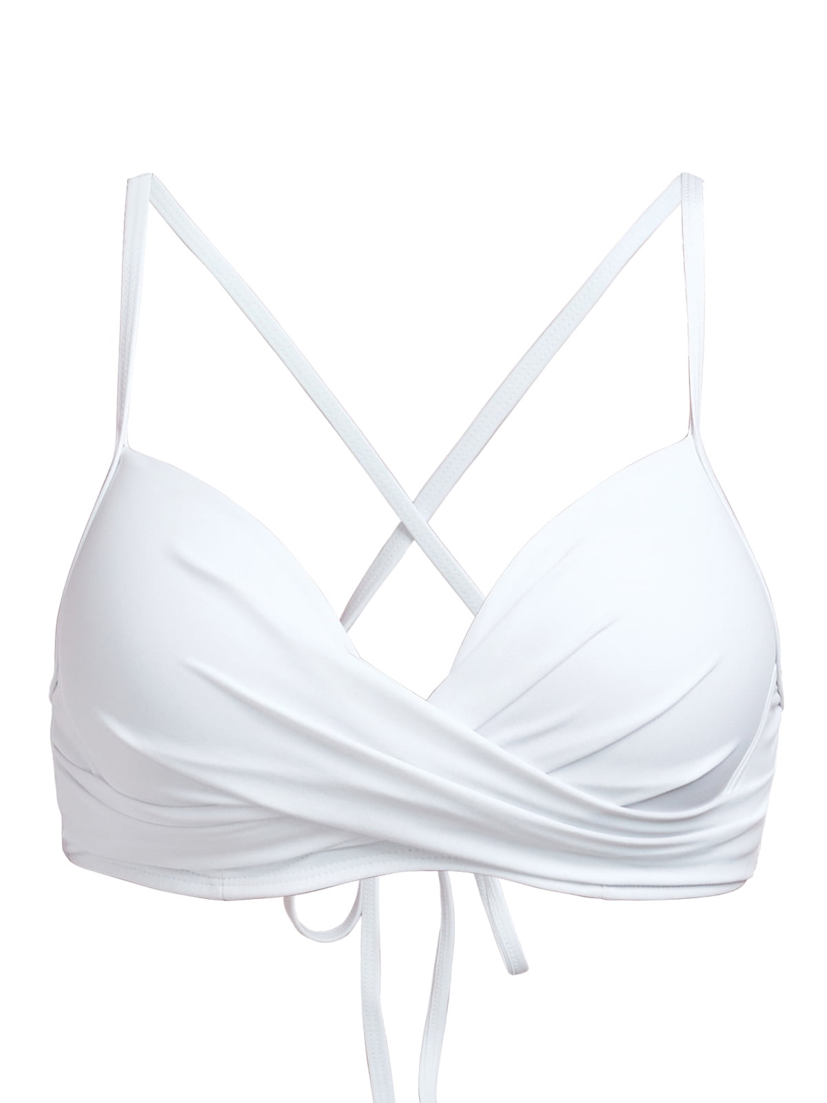 Ocean Blues Women's Push Up Bikini Tops Underwire for Women Criss-Cross ...