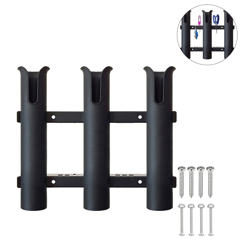 Ocean Boat Yacht Kayak Fishing Vertical 3 Linkage Rod Holder Organizer ...