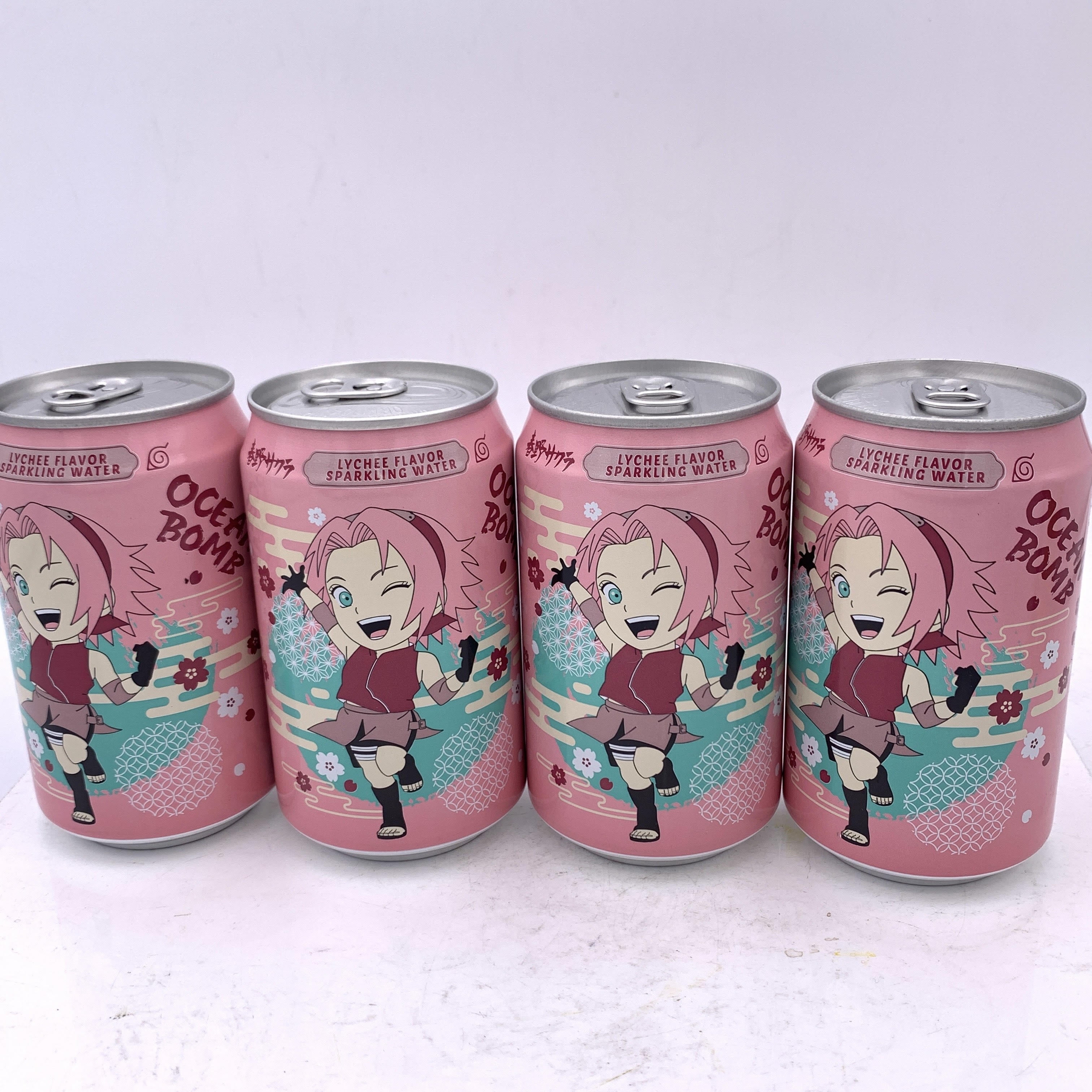 Ocean Bomb Lychee Flavor Sparkling Water 330mlX4Can - Walmart.com