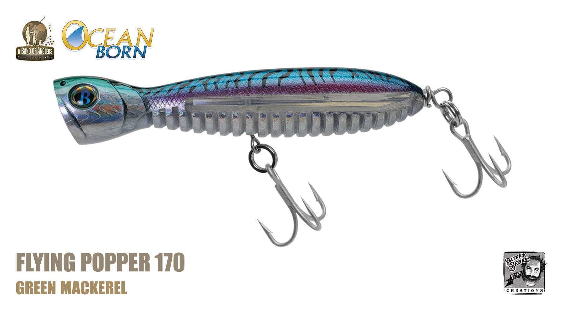 Ocean Born Flying Popper 170 SLD Green Mackerel 6.5" - Walmart.com