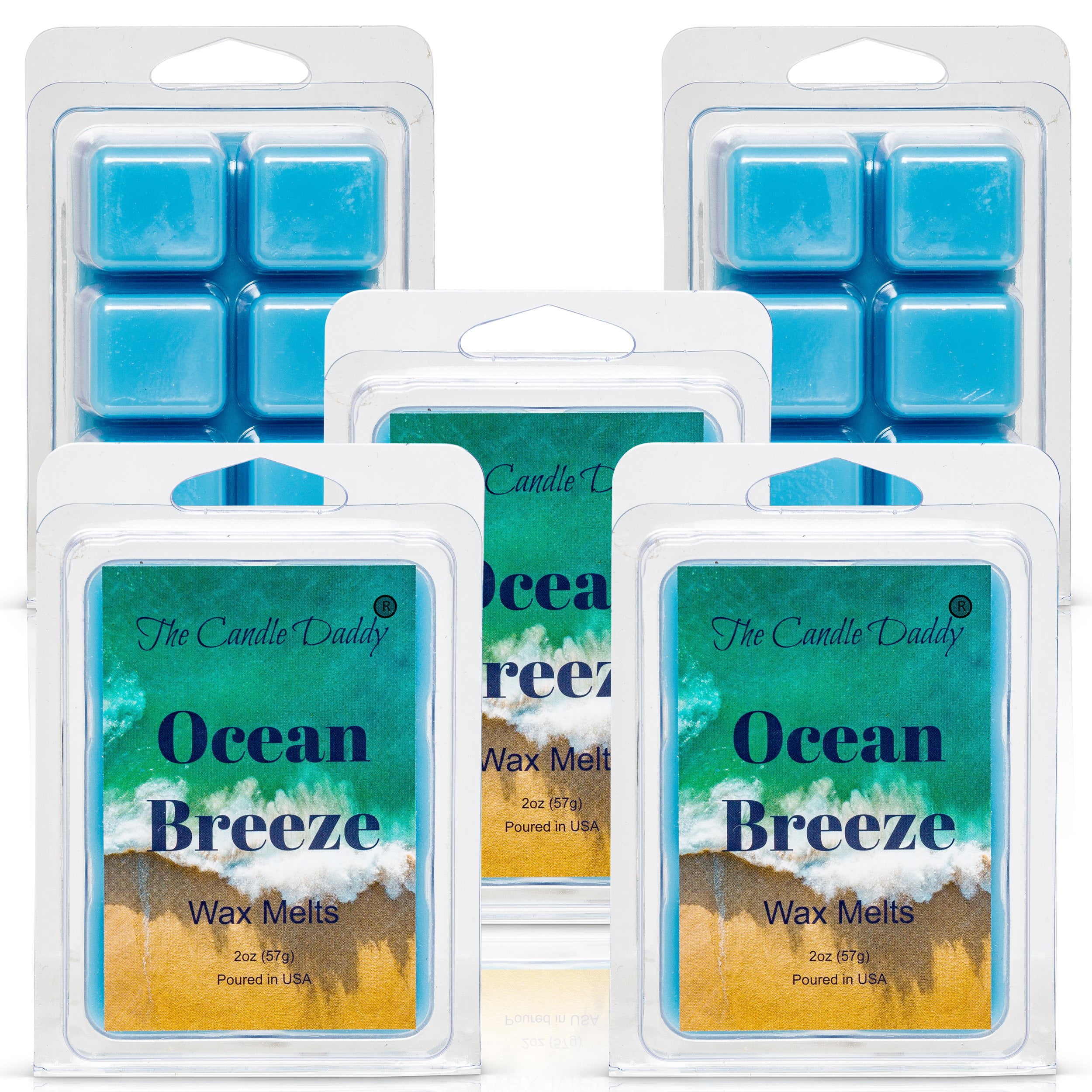 Ocean Breeze - 2 oz Wax Melt- 6 cubes- Refreshing Beach Scent, Gift for ...