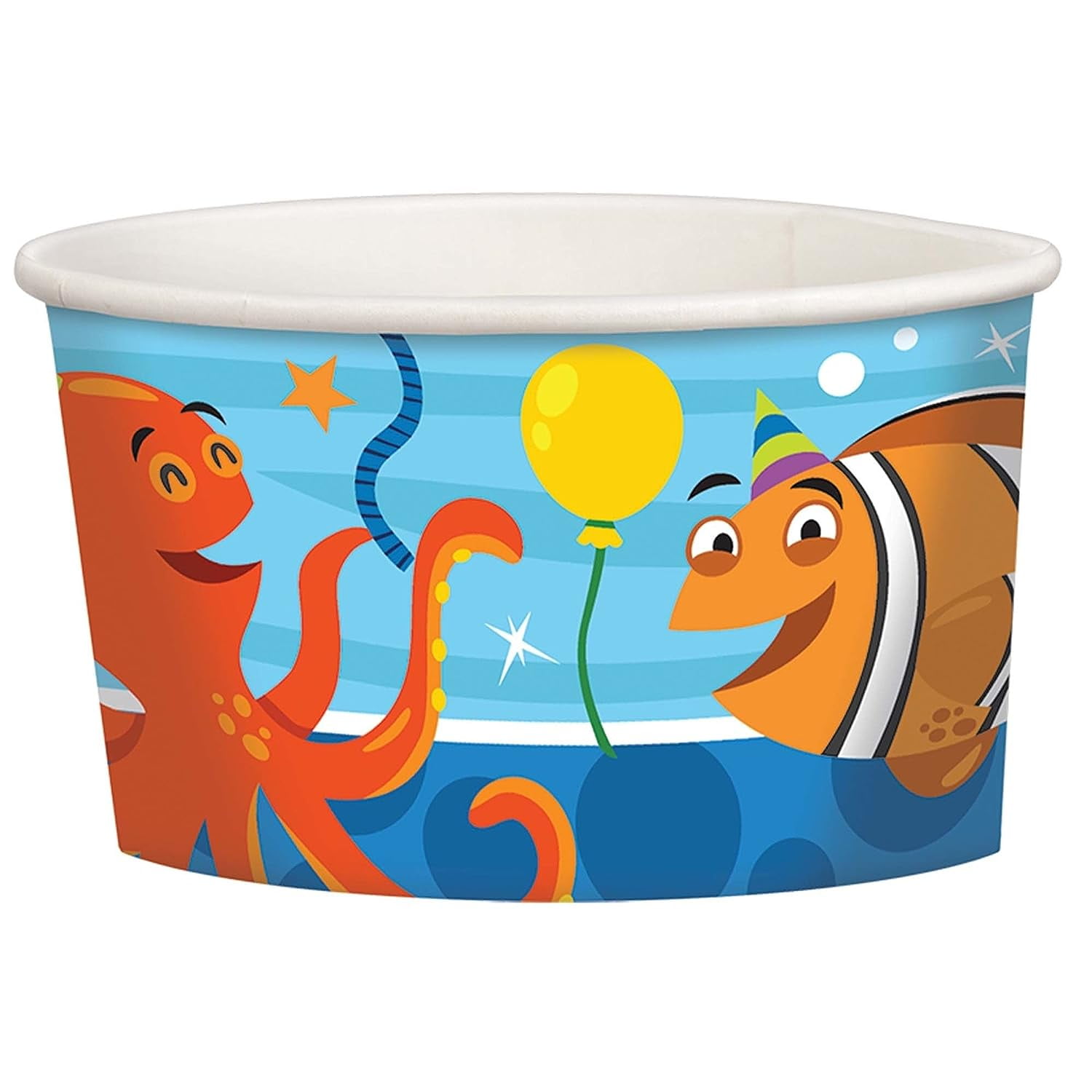 Ocean Buddies Sea Life Animals Luau Birthday Party 9.5 oz. Paper Snack ...