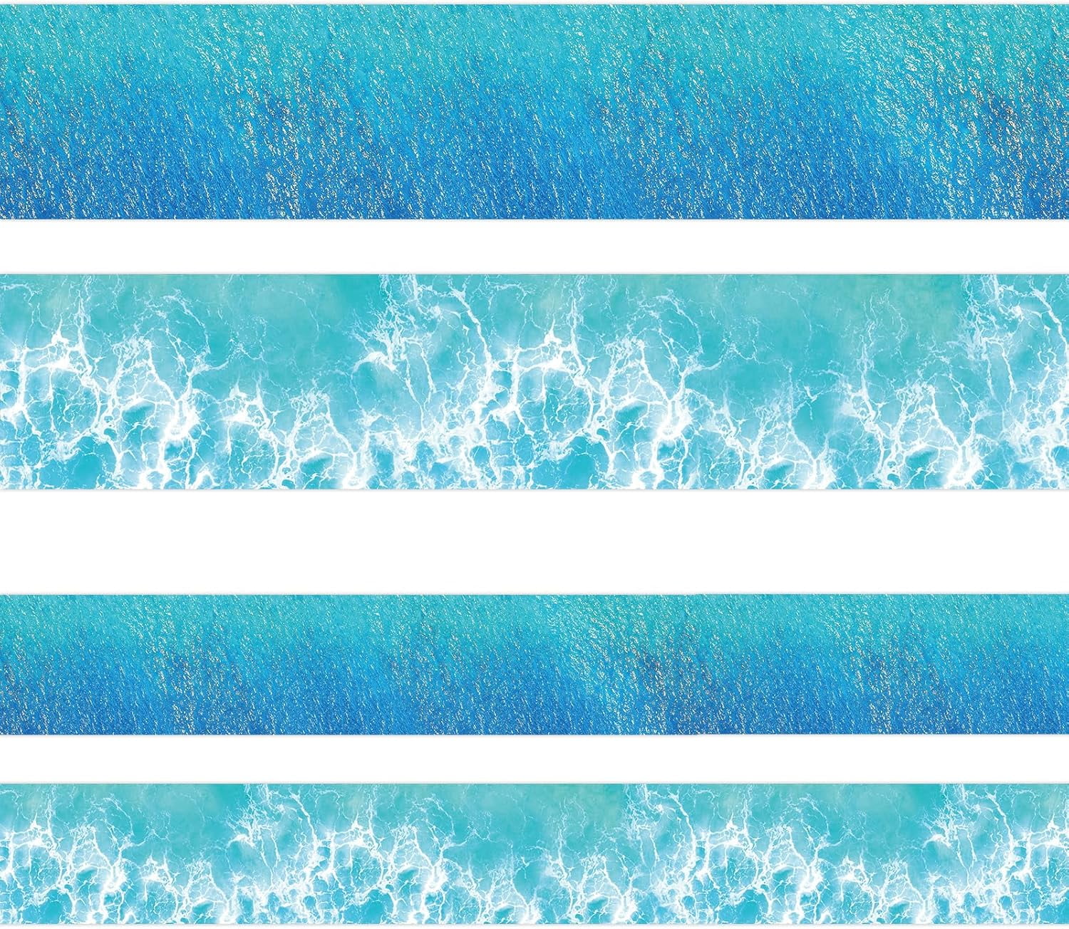 Ocean Bulletin Board Border 49Ft Under The Sea Bulletin Decorations Two ...