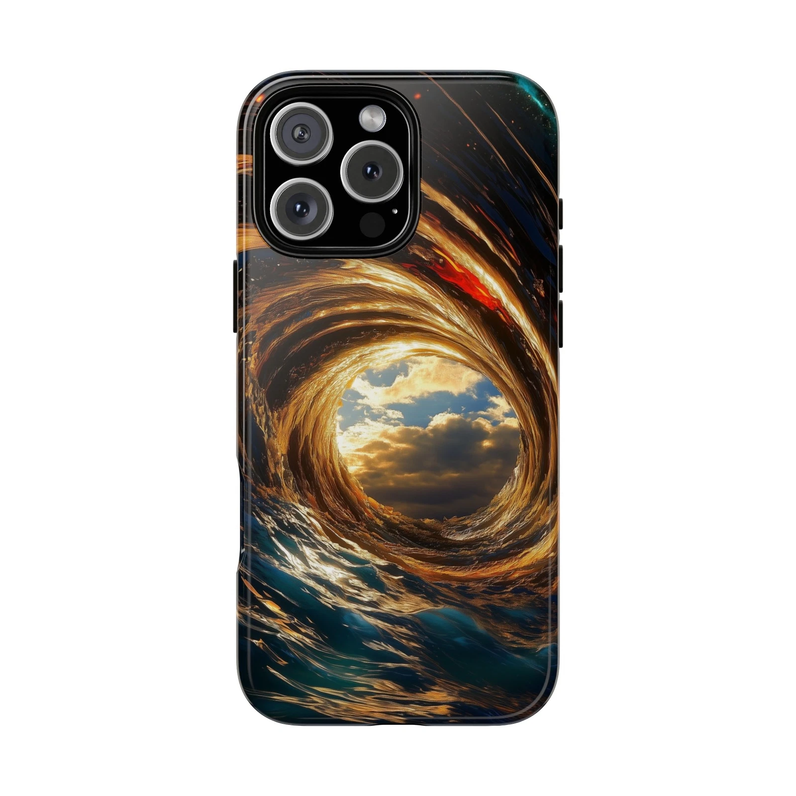 Ocean Celestial Sunset Wave Scenic Phone Case for iPhone 11 to 17 ...