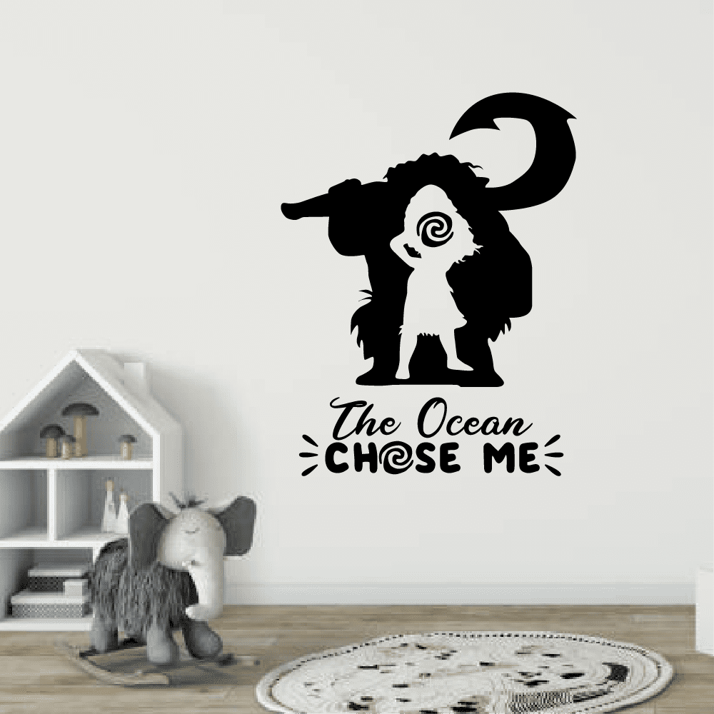 The Ocean Chose Me - Maui Moana Disney Movie Character Maui and Fish ...