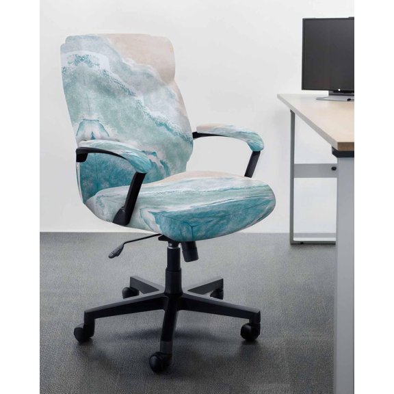 Aquatic Armchair Pad and Slipcover, Dolphins Underwater Bubbles ...
