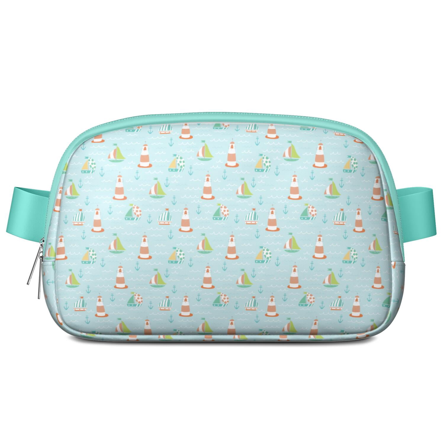 Ocean Compass Fanny Pack for Women – Nautical Voyage Belt Bag with Tide ...