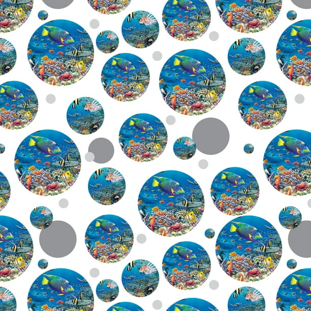 Ocean Coral Reef Angel Fish Garden Diving Premium Gift Wrap Wrapping ...