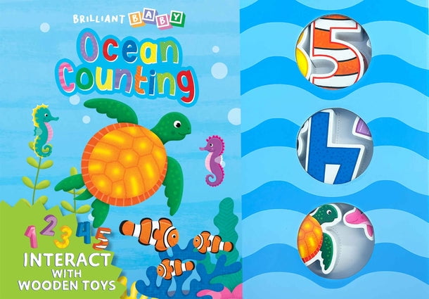 Ocean Counting - Book with Wooden Toys - Walmart.com