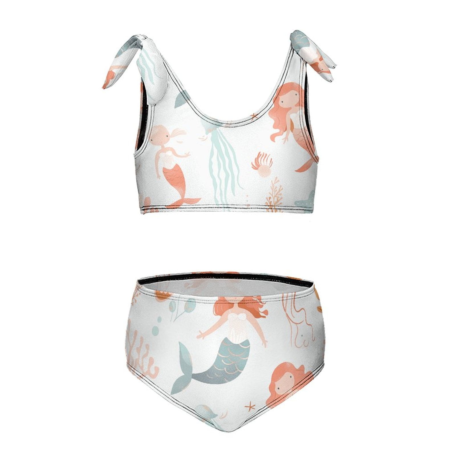 Ocean Cute Mermaid Girls' 2-Piece Tankini Swimsuit - Walmart.com