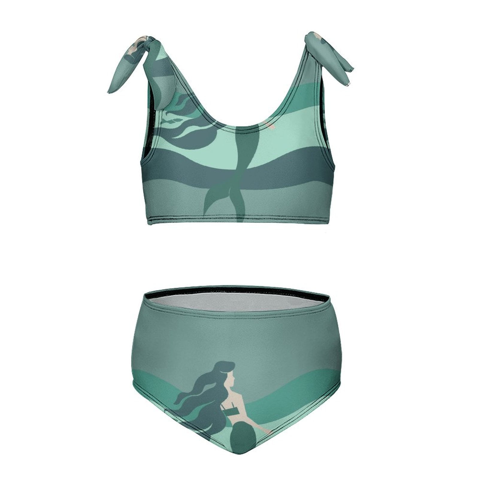 Ocean Cute Mermaid Girls' 2-Piece Tankini Swimsuit - Walmart.com