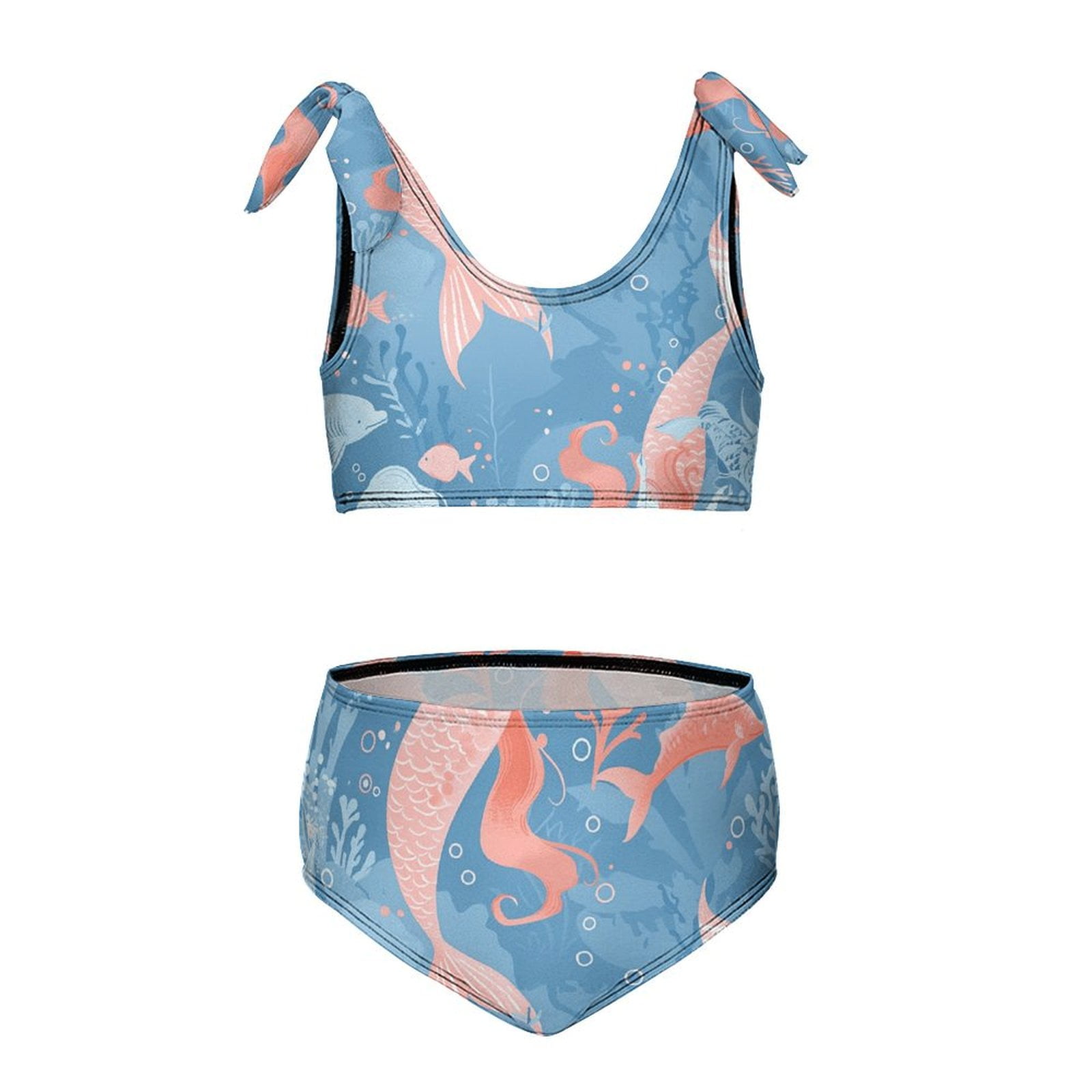 Ocean Cute Mermaid Girls' 2-Piece Tankini Swimsuit - Walmart.com