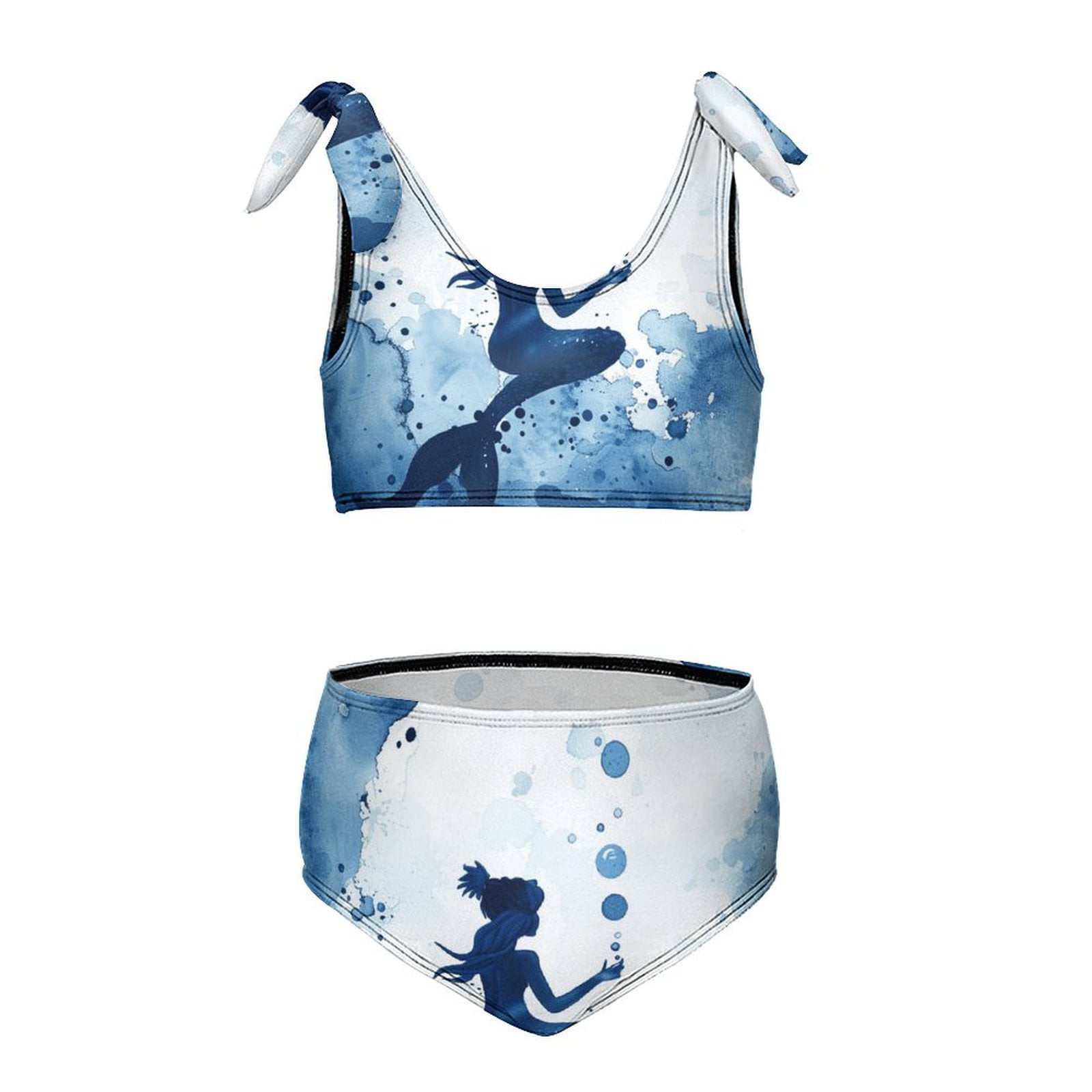 Ocean Cute Mermaid Girls' 2-Piece Tankini Swimsuit - Walmart.com