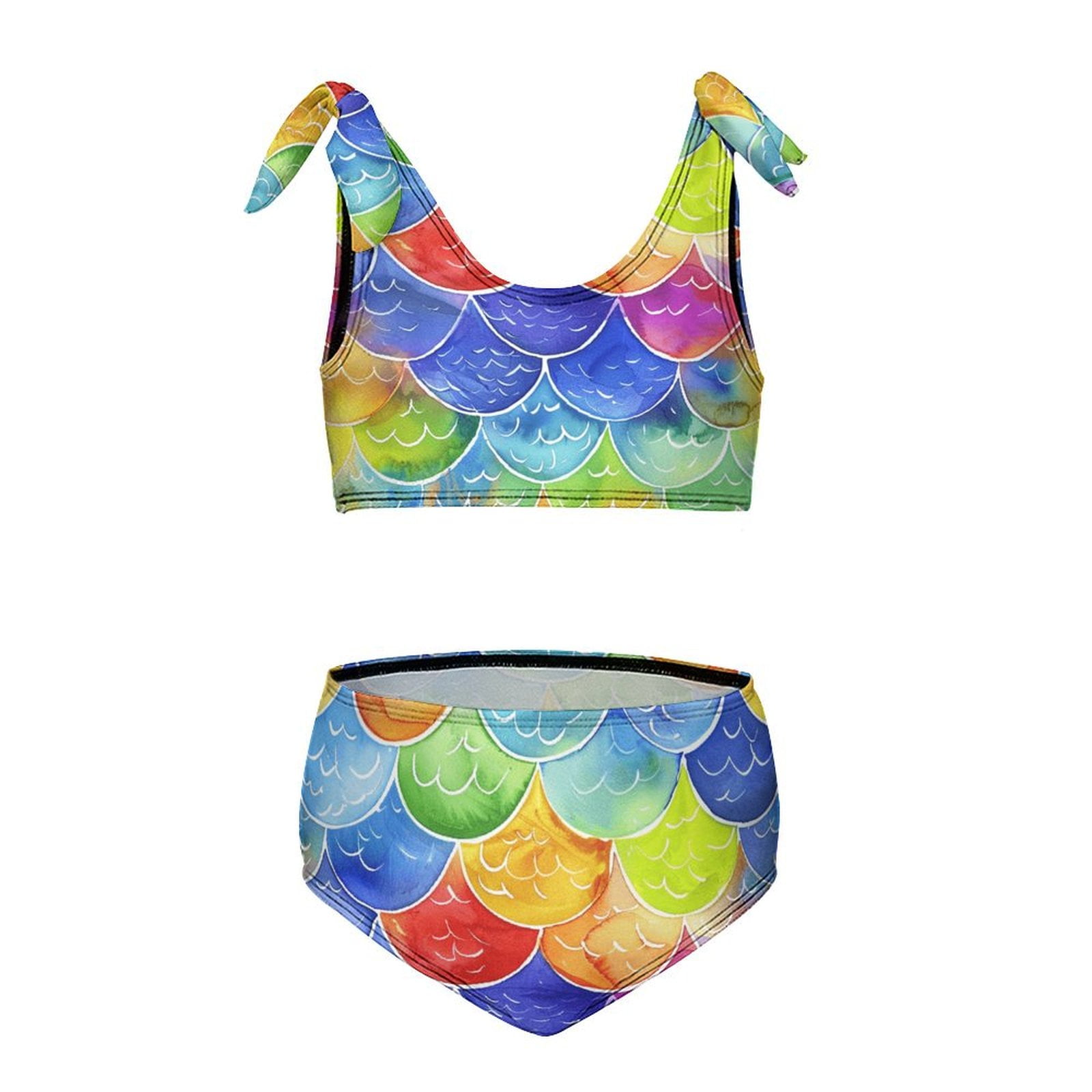 Ocean Cute Mermaid Girls' 2-Piece Tankini Swimsuit - Walmart.com