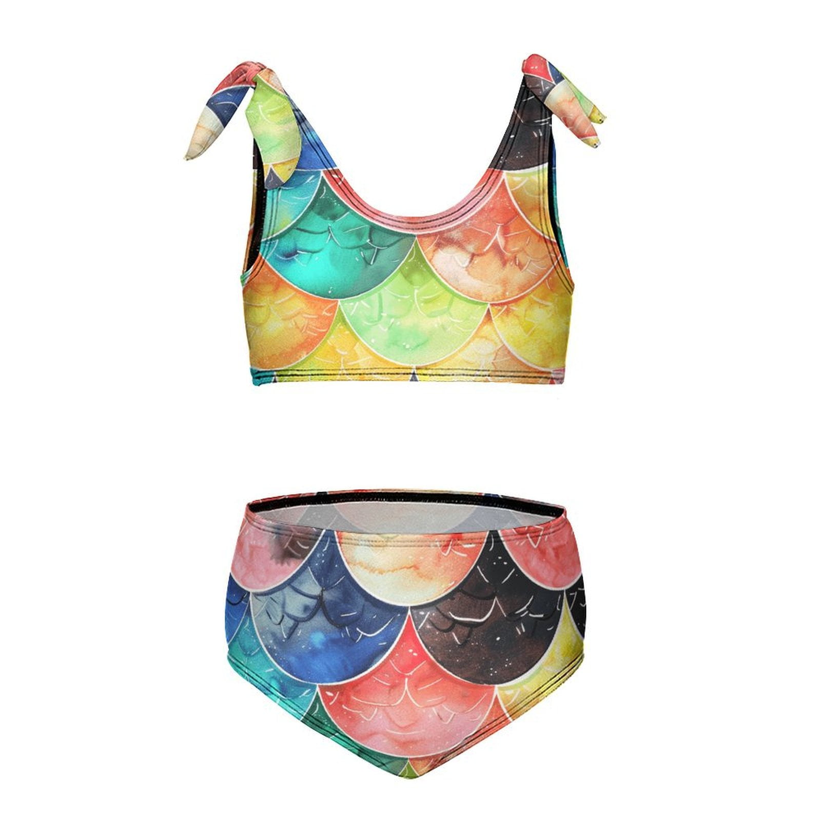 Ocean Cute Mermaid Girls' 2-Piece Tankini Swimsuit - Walmart.com