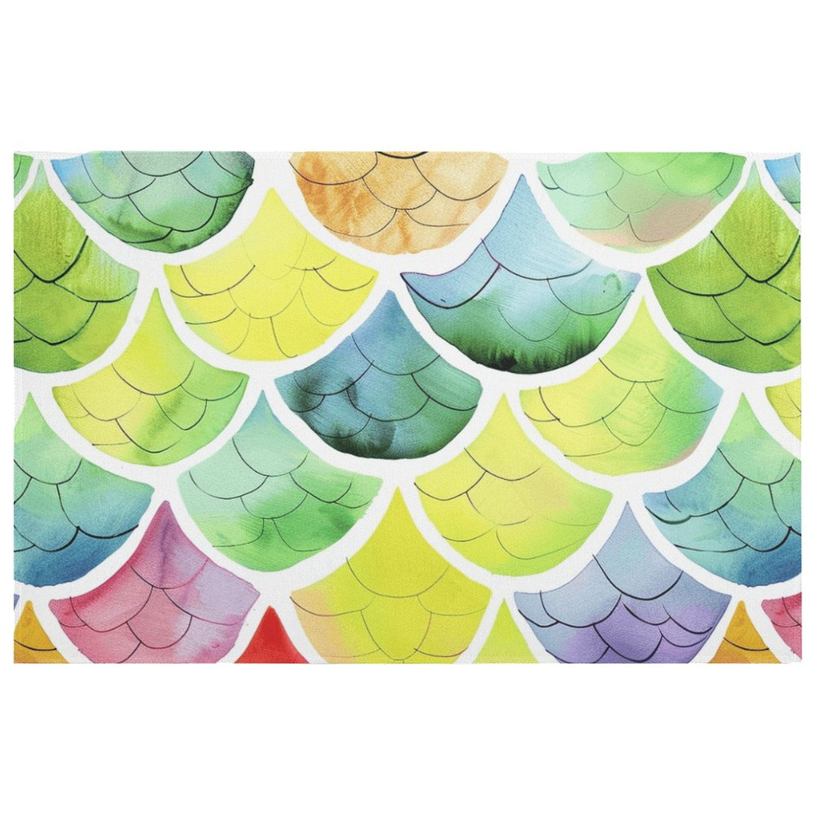 Ocean Cute Mermaid Rug - for Living Room, Bedroom, And Dining Room ...