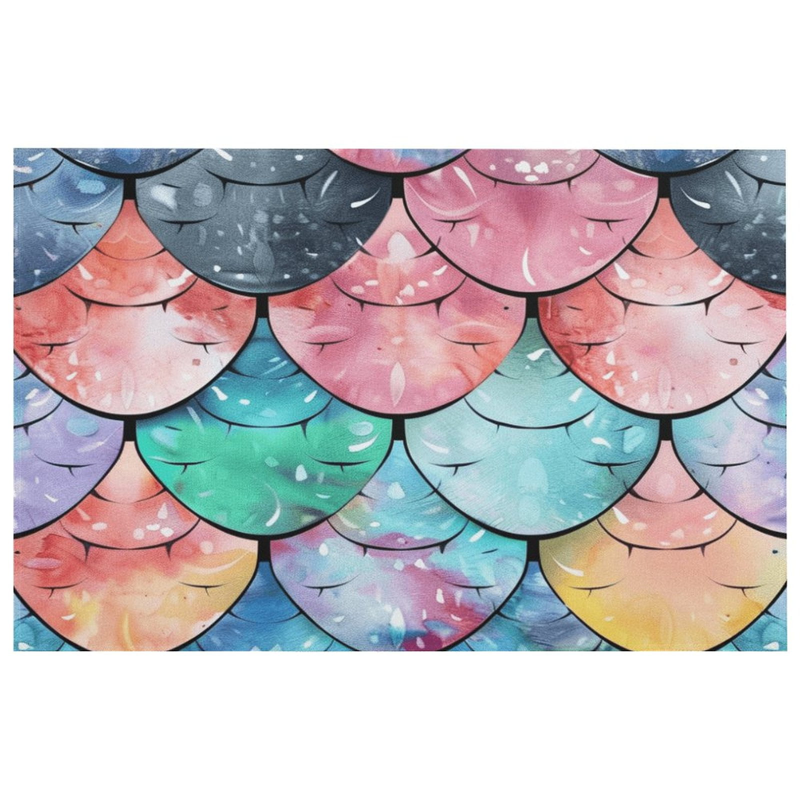 Ocean Cute Mermaid Rug - for Living Room, Bedroom, And Dining Room ...