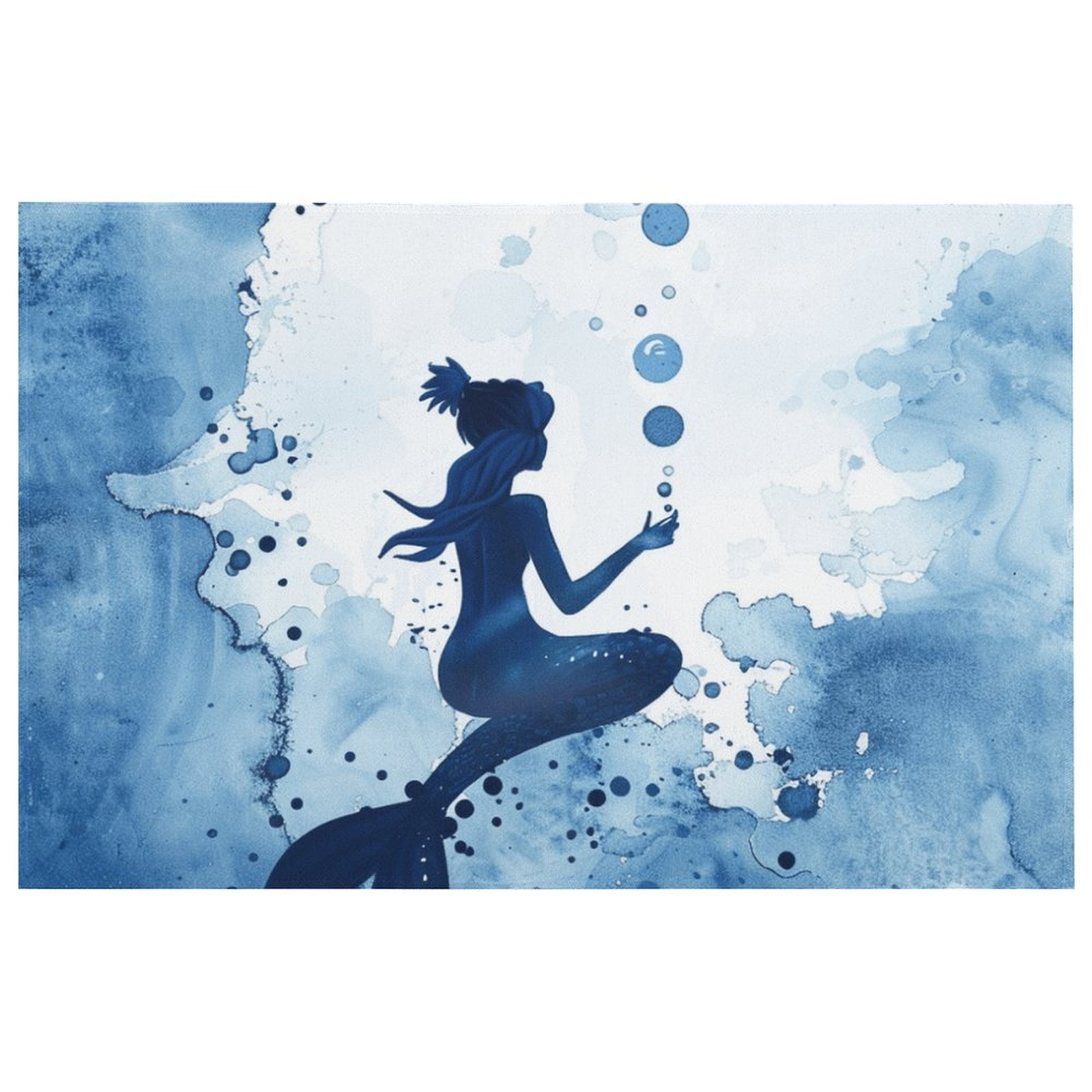 Ocean Cute Mermaid Rug - for Living Room, Bedroom, And Dining Room ...
