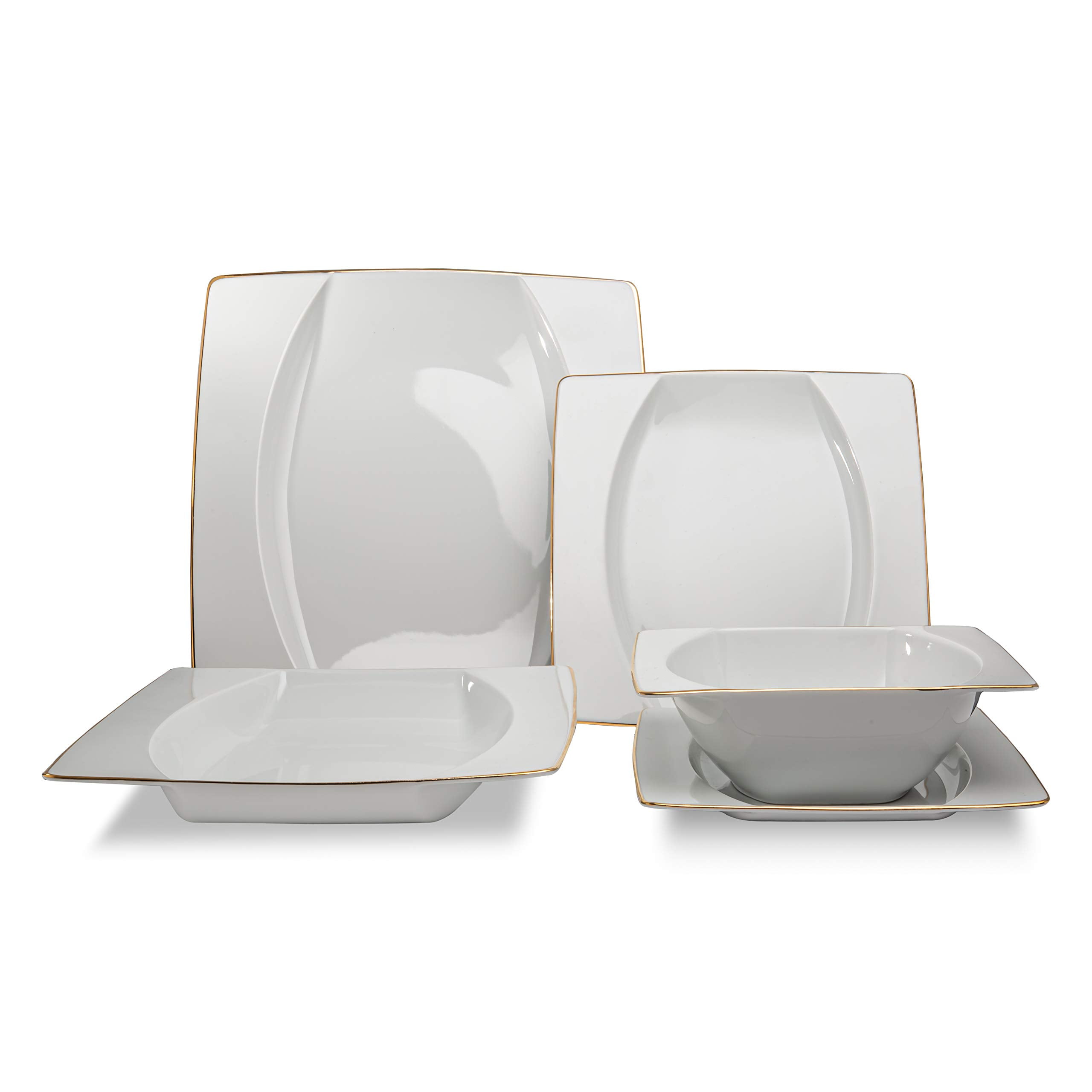 Ocean D?cor China Dinnerware Set: Set of Fine Porcelain Dishes ...