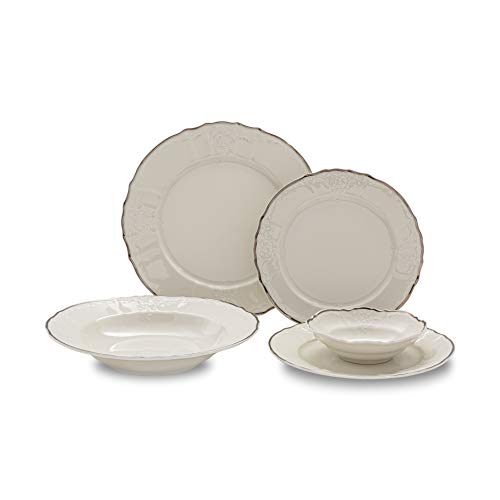 Ocean Dcor China Dinnerware Set: Set of Fine Porcelain Dishes - Service ...