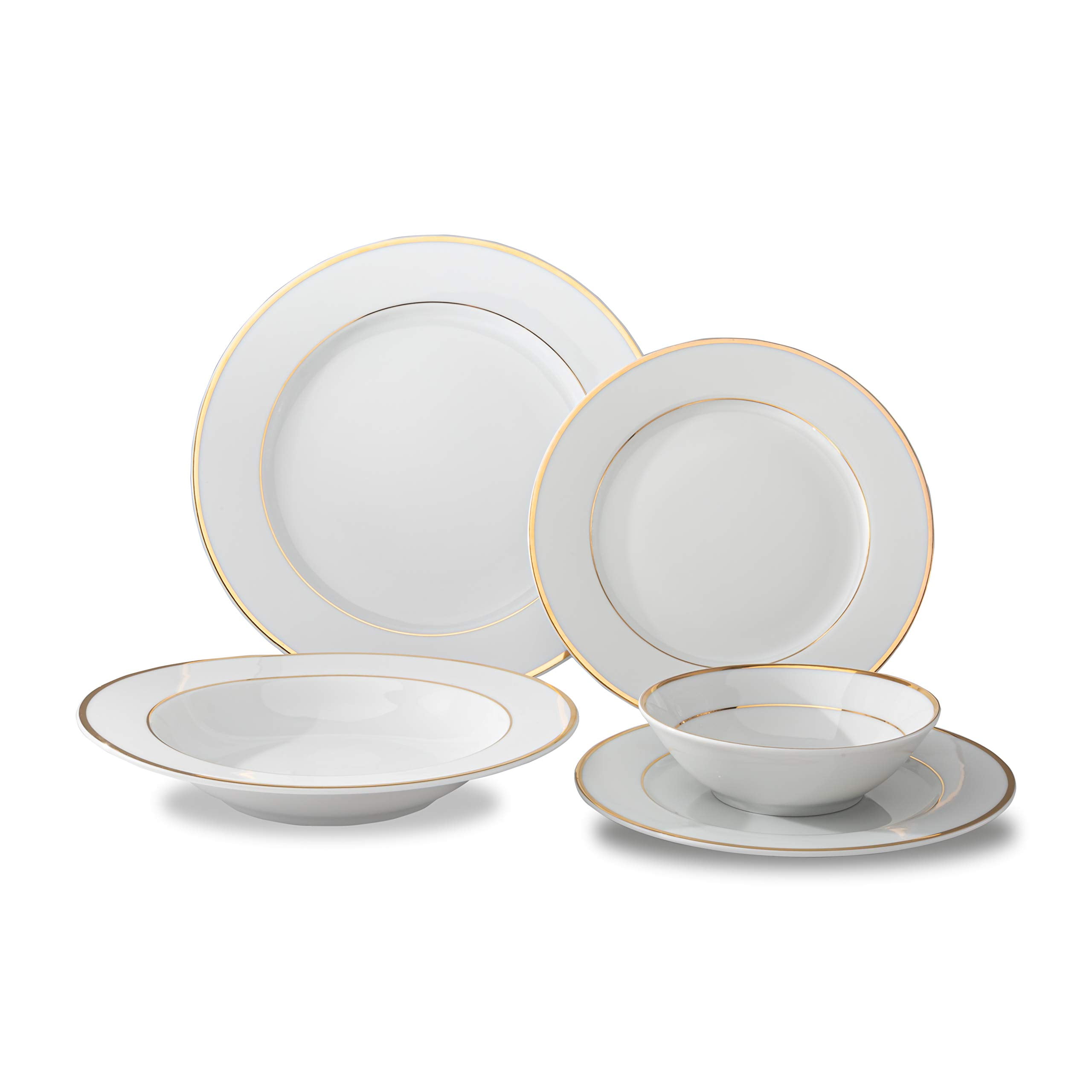 Ocean Dcor China Dinnerware Set: Set of Fine Porcelain Dishes - Service ...