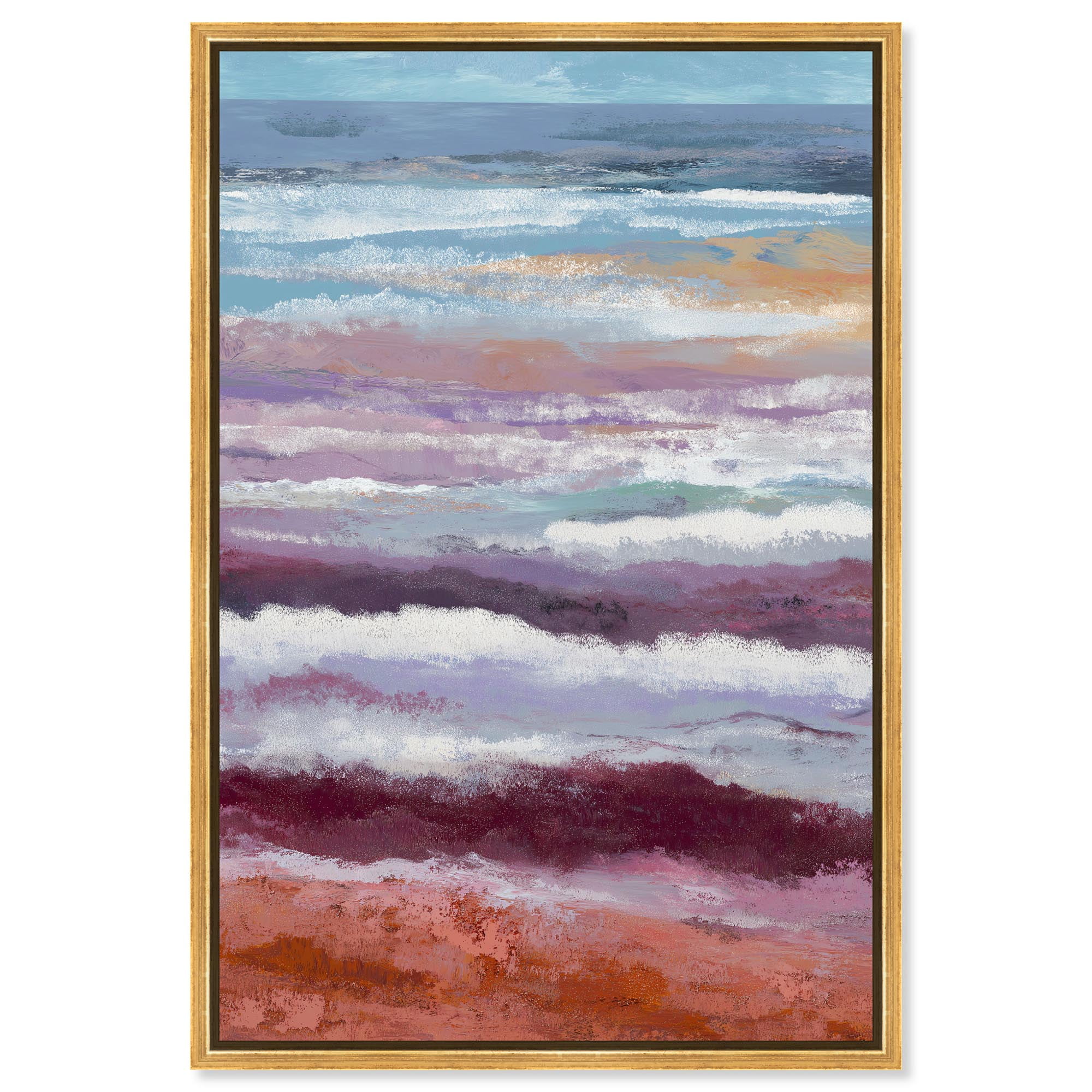 Ocean Depth I Canvas Print Living Room Wall Art by Art Remedy, Gold ...