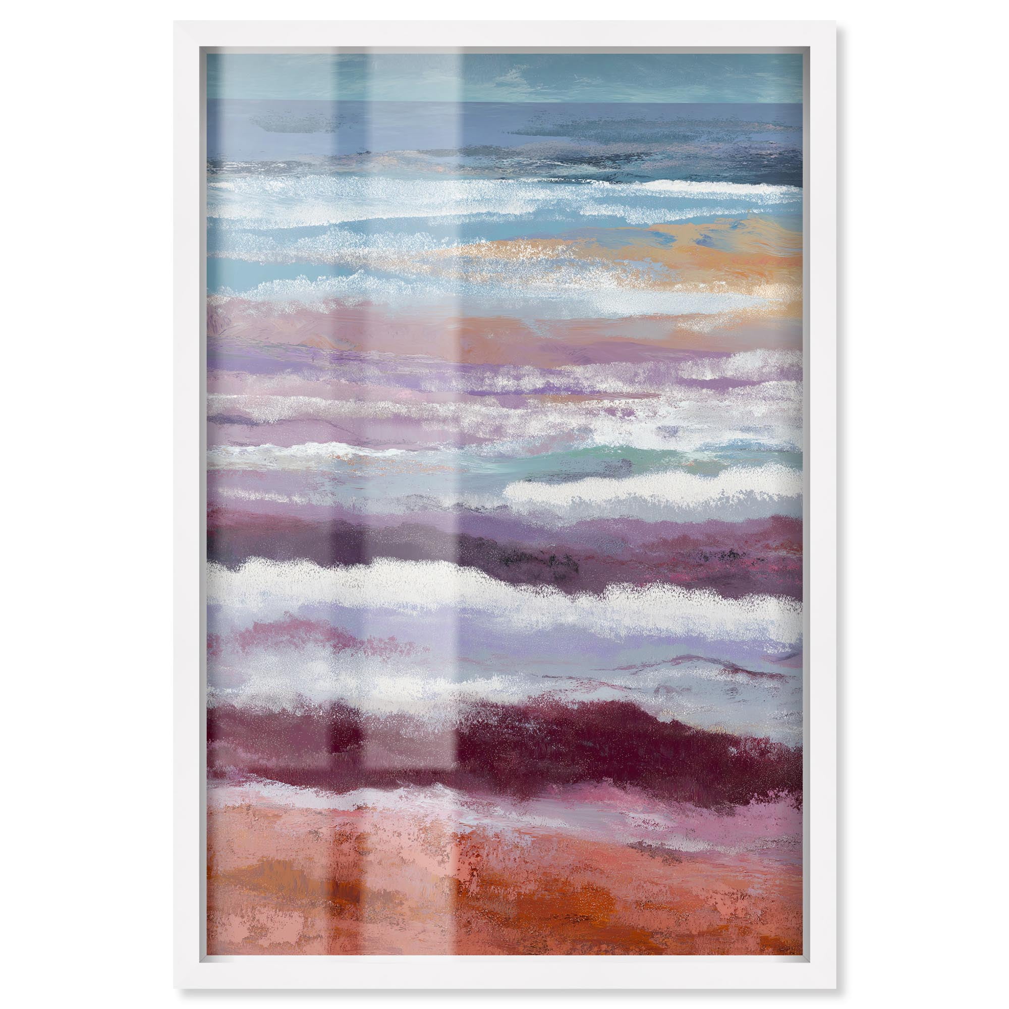 Ocean Depth I Shadowbox Print Living Room Wall Art by Art Remedy, White ...