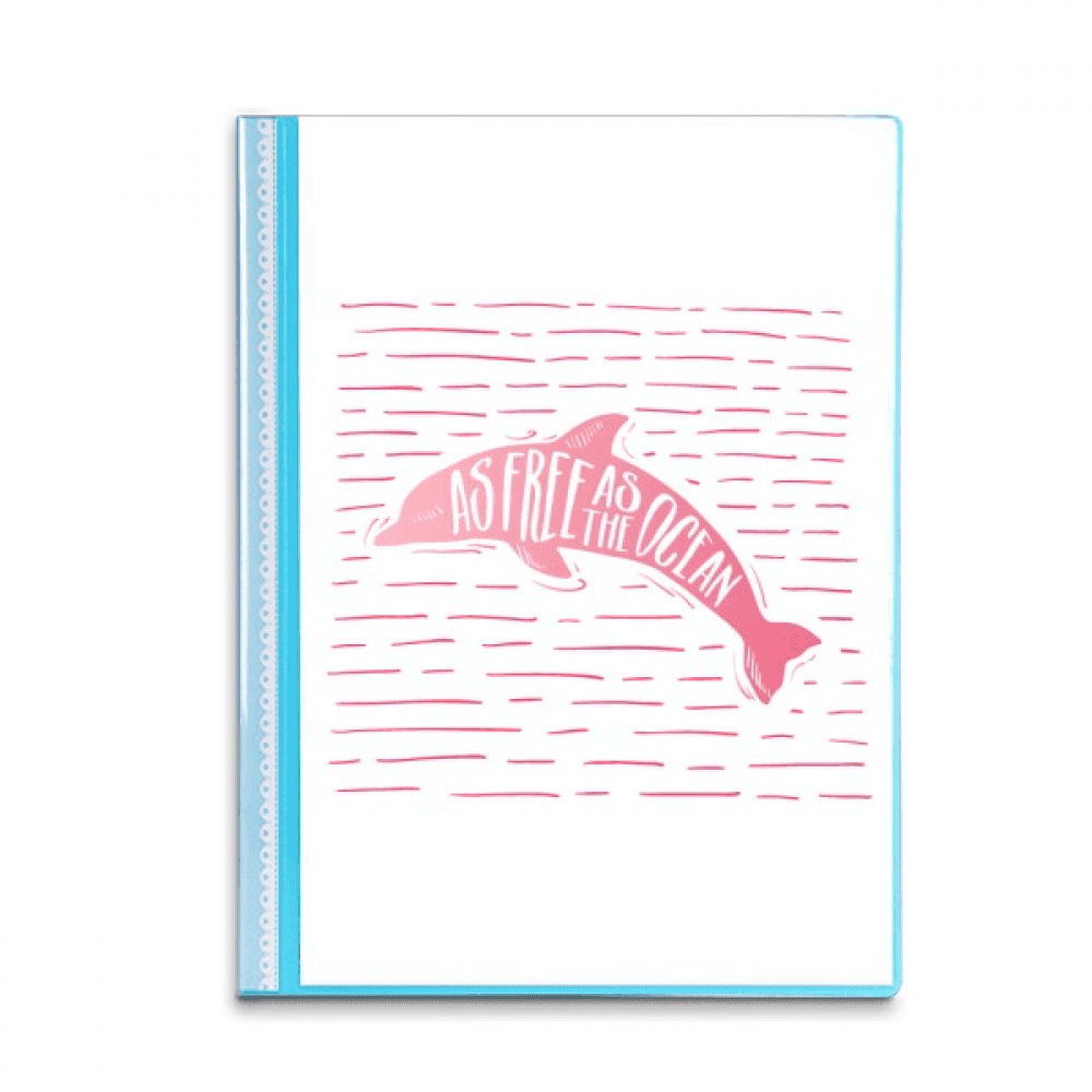 Ocean Dolphins Jump Freely Book Sheet Protectors Portfolio Binder ...