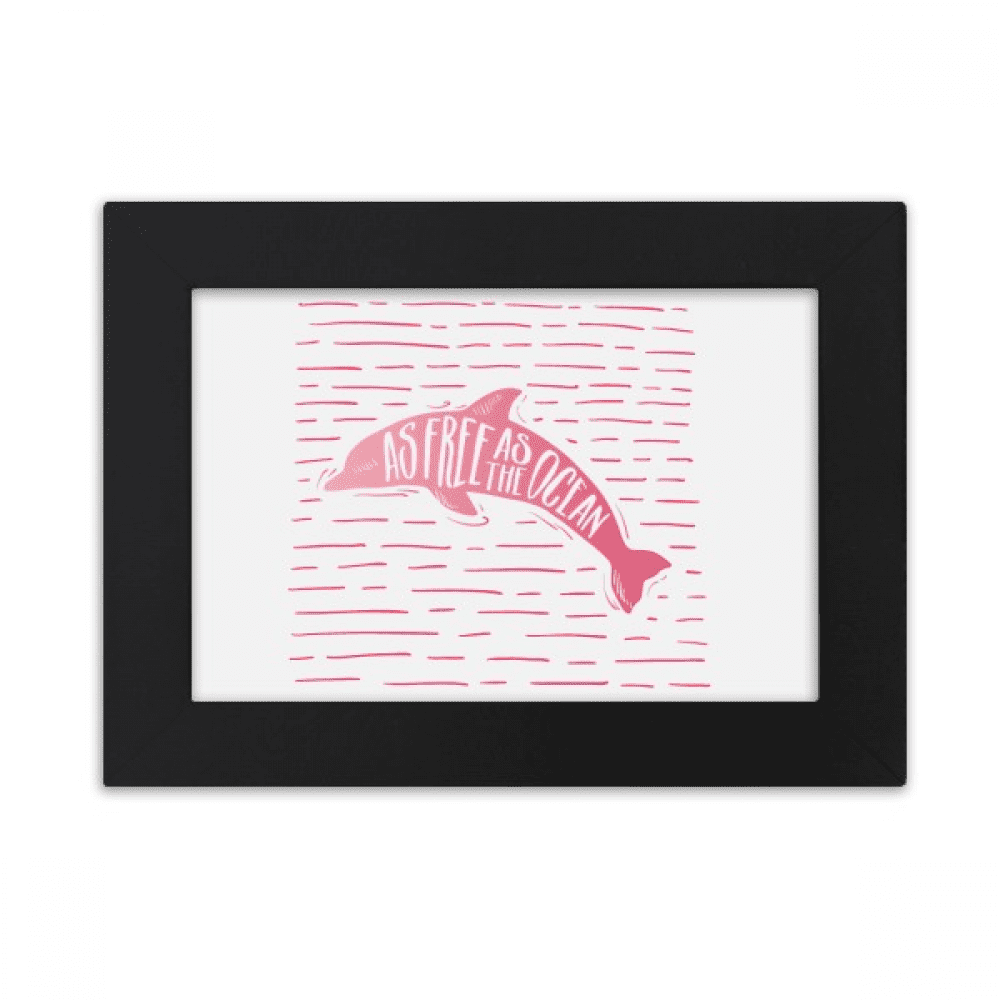 Ocean Dolphins Jump Freely Desktop Photo Frame Ornaments Picture Art ...