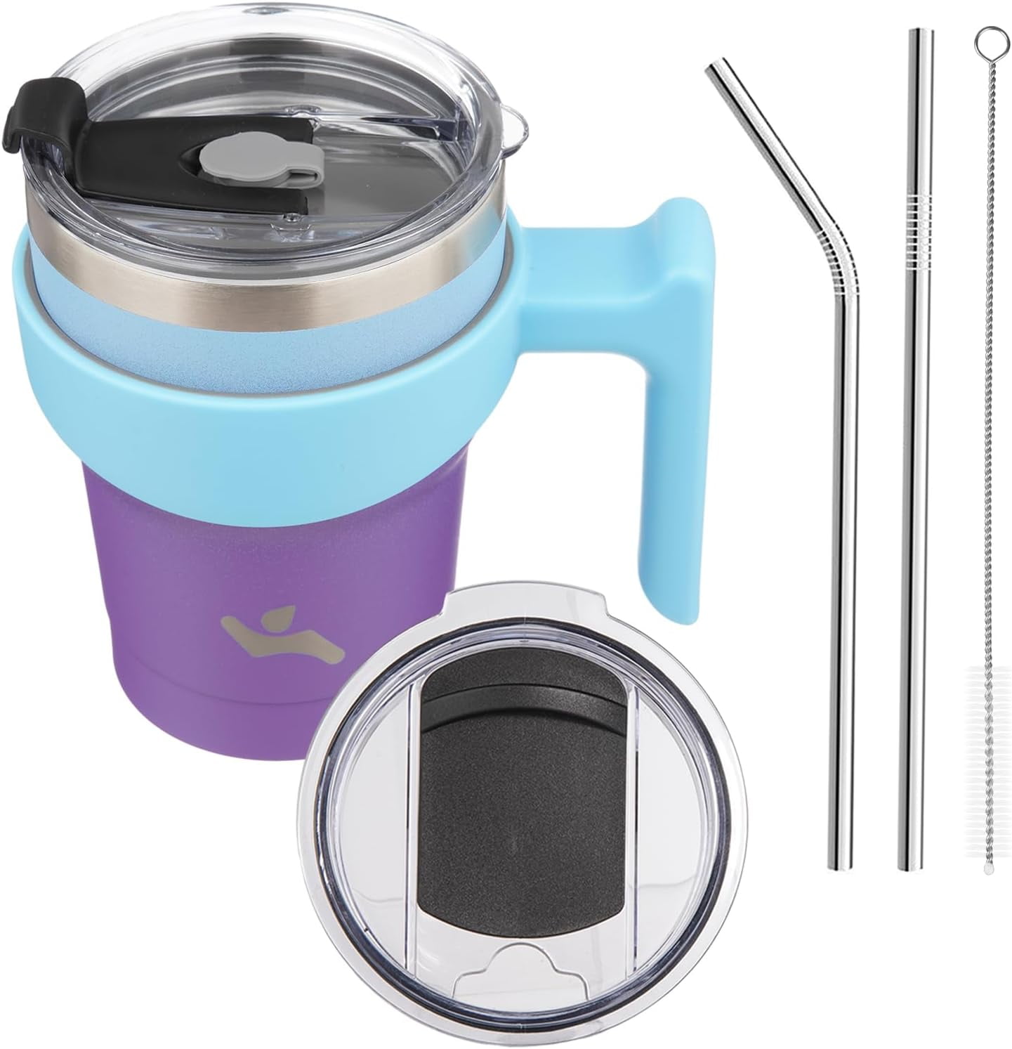 Ocean Dream 10oz Tumbler with Handle and Lids - Stainless Steel ...